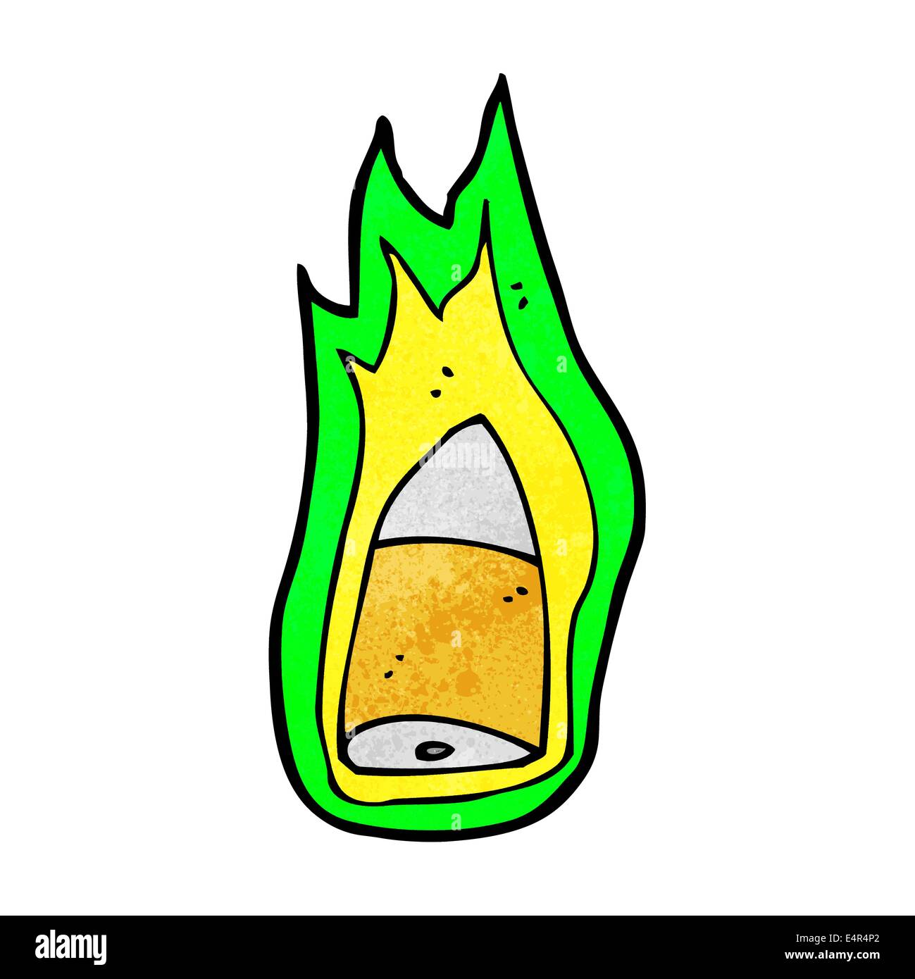 cartoon flaming bullet Stock Vector Image & Art - Alamy