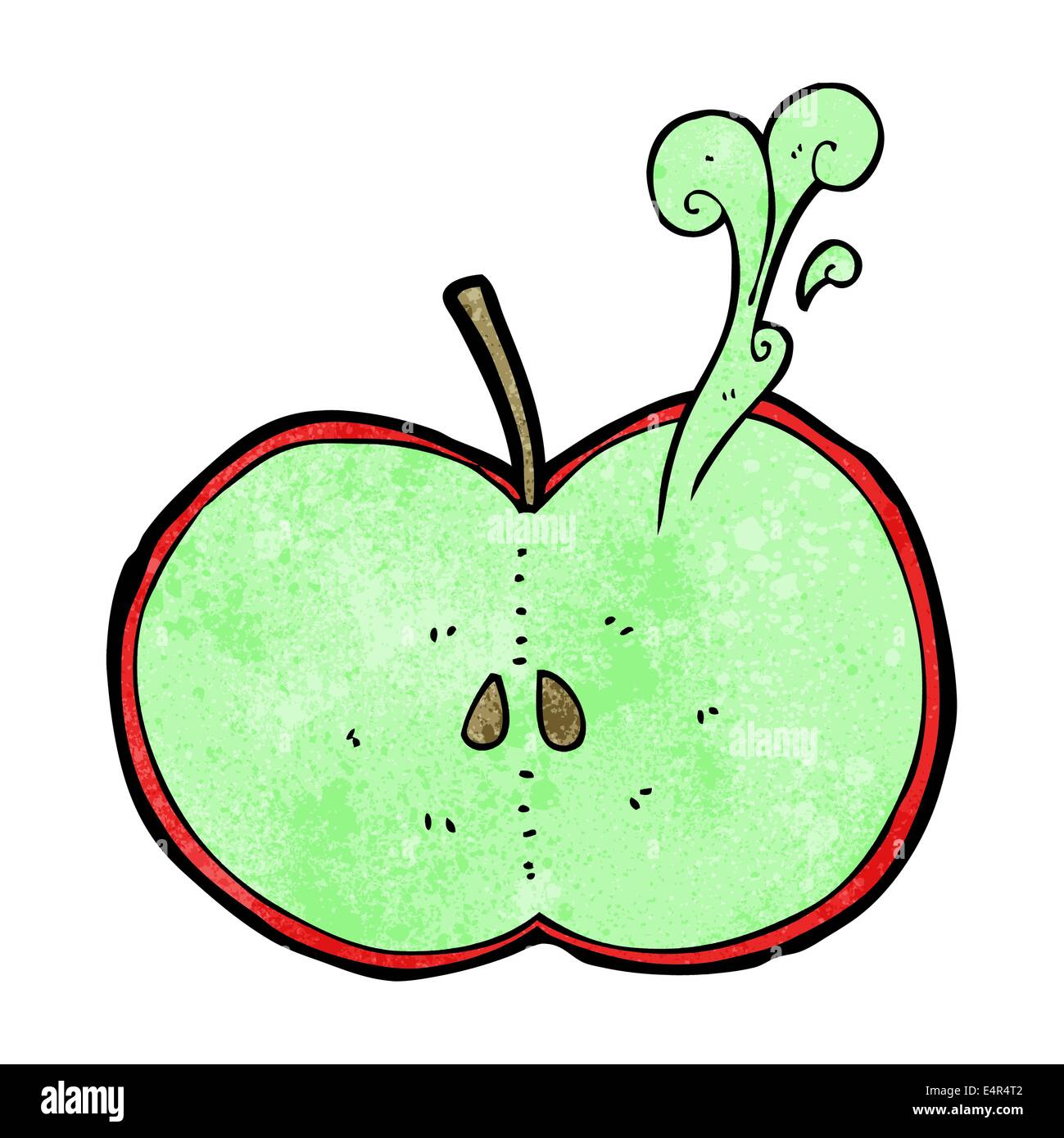 Cartoon sliced apple hi-res stock photography and images - Alamy