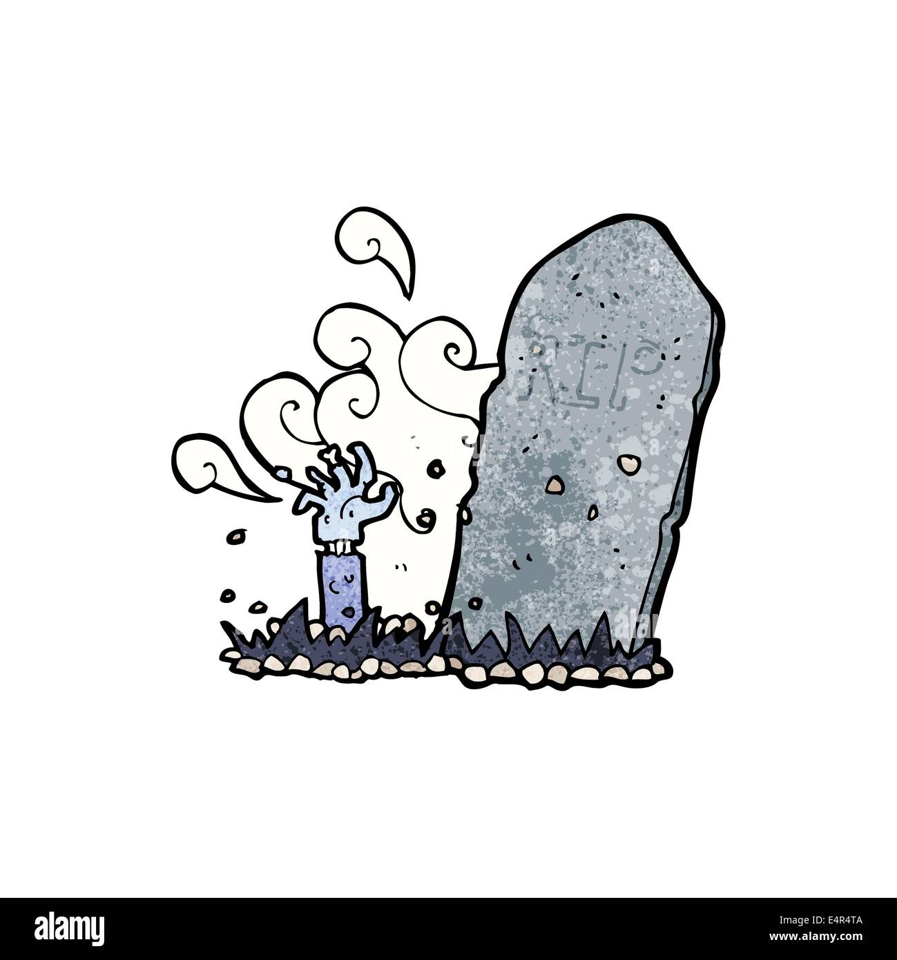 cartoon zombie rising from grave Stock Vector Image & Art - Alamy