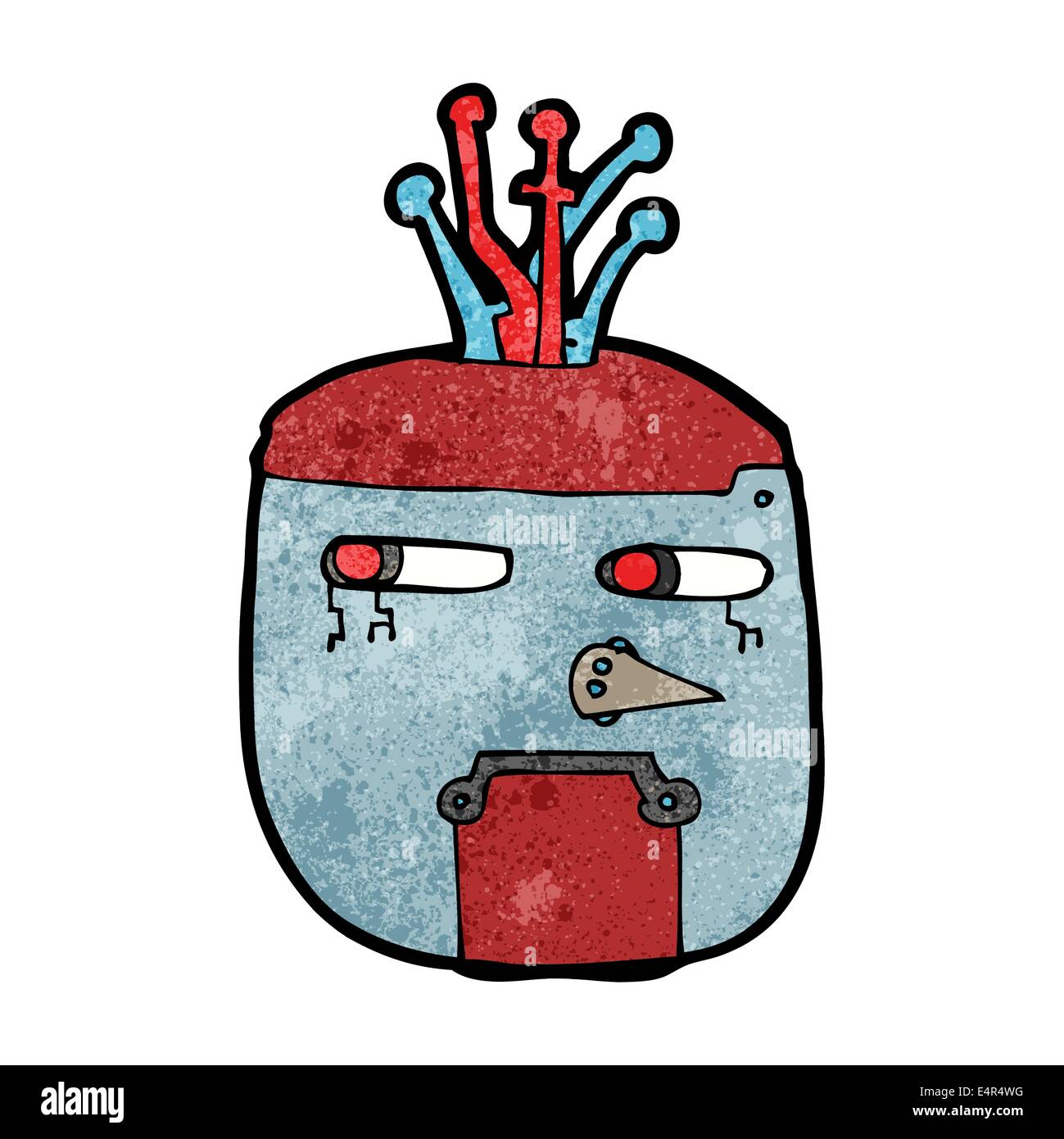 cartoon gold robot head Stock Vector Image & Art - Alamy