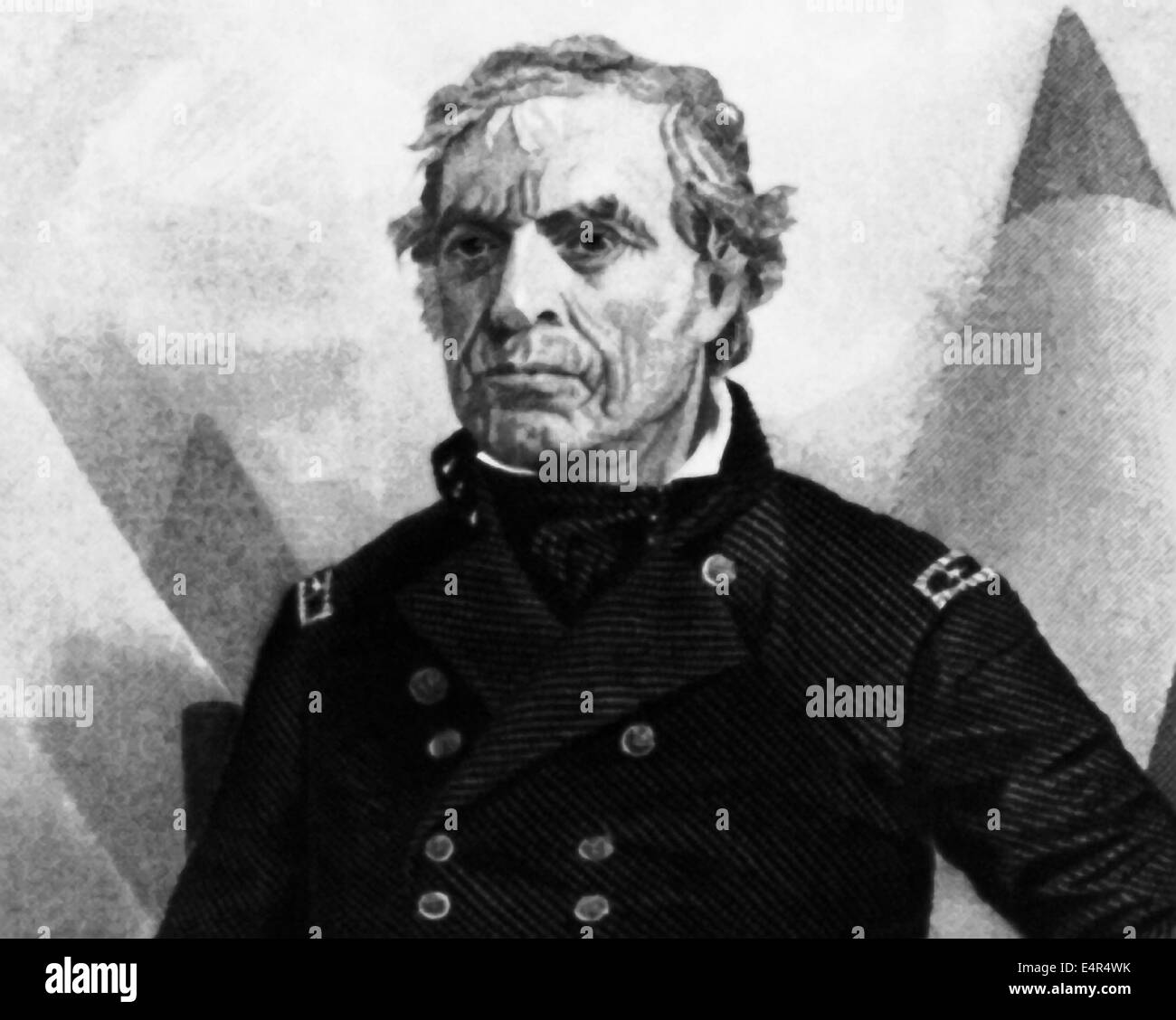 Vintage portrait of Zachary Taylor Stock Photo - Alamy
