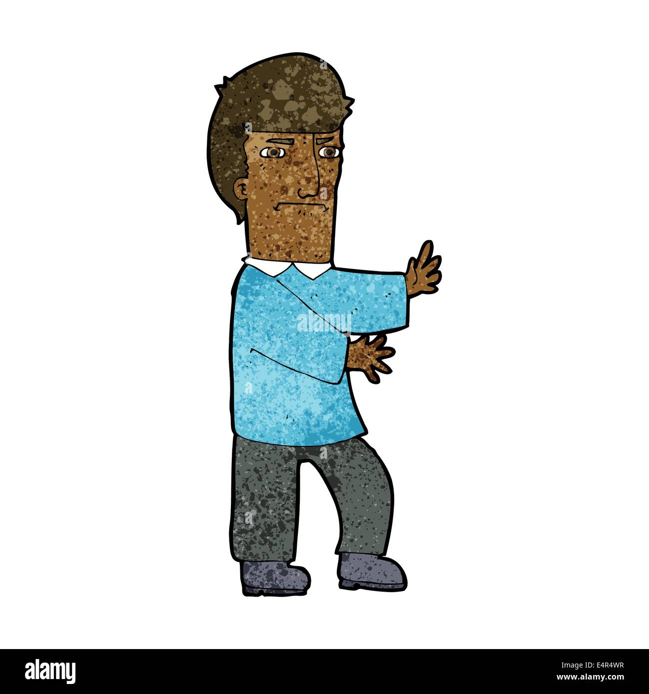 Cartoon grumpy man Stock Vector Images - Alamy