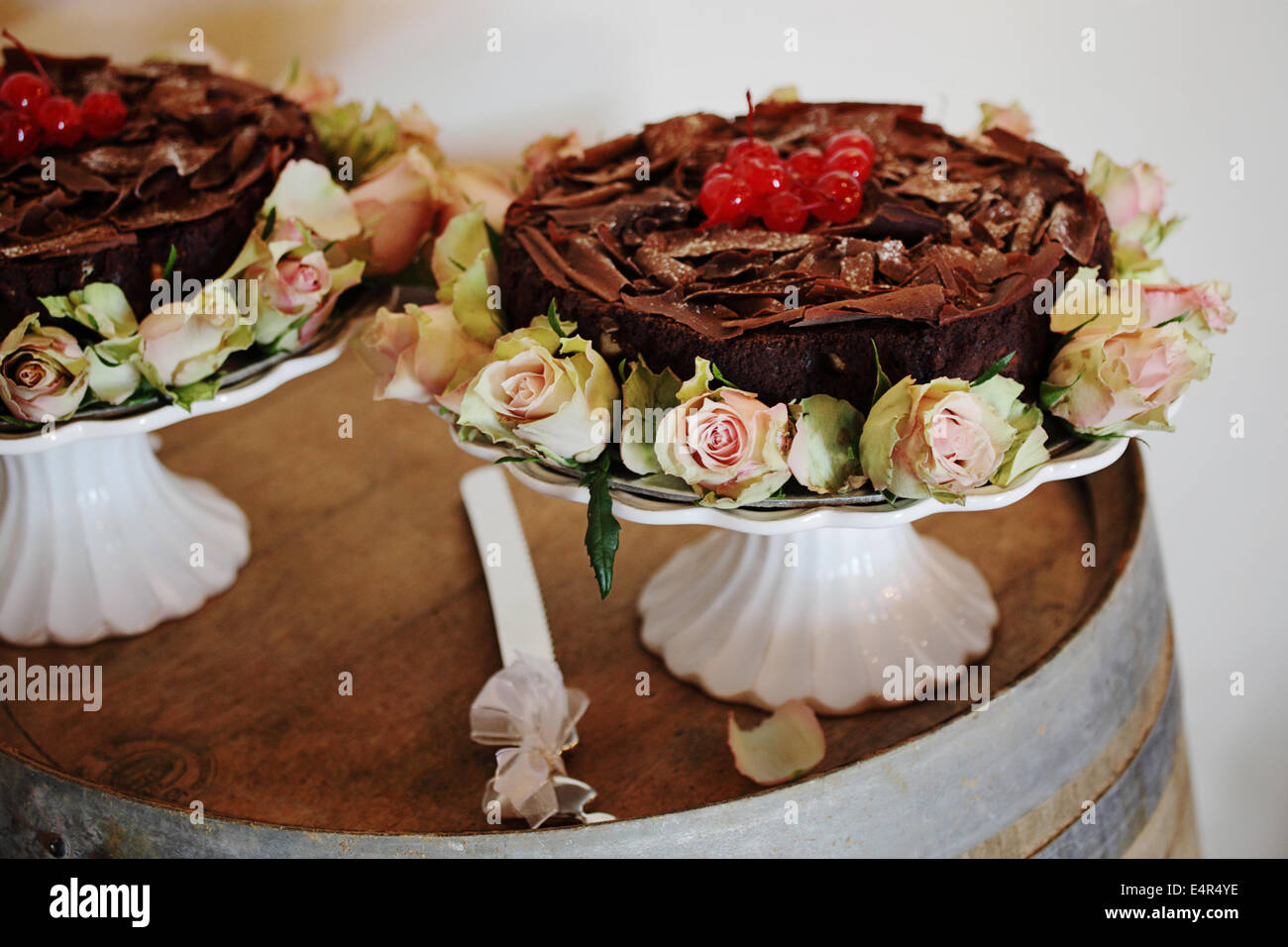Beautifully presented chocolate cake Stock Photo - Alamy
