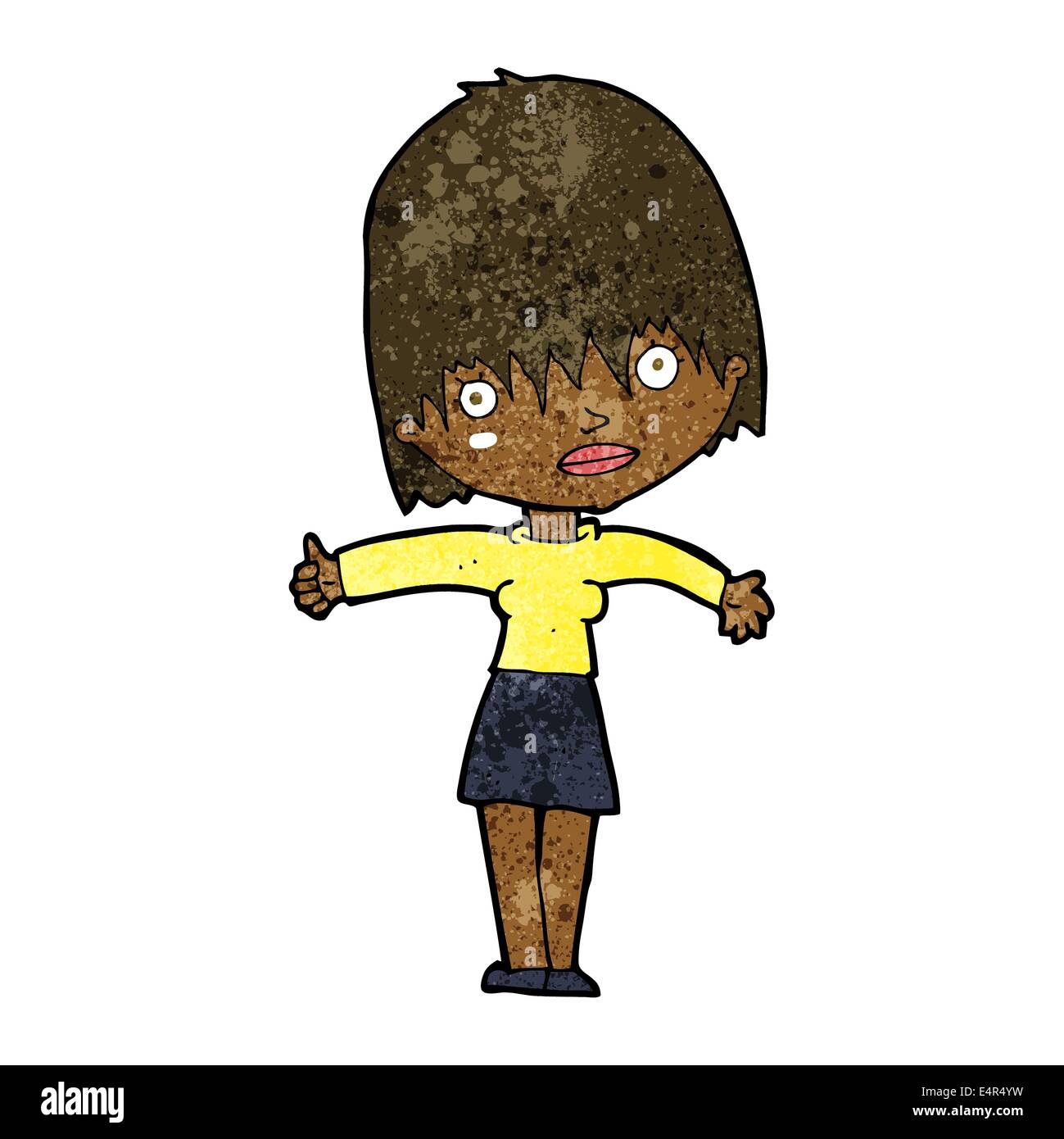 cartoon curious woman Stock Vector Image & Art - Alamy