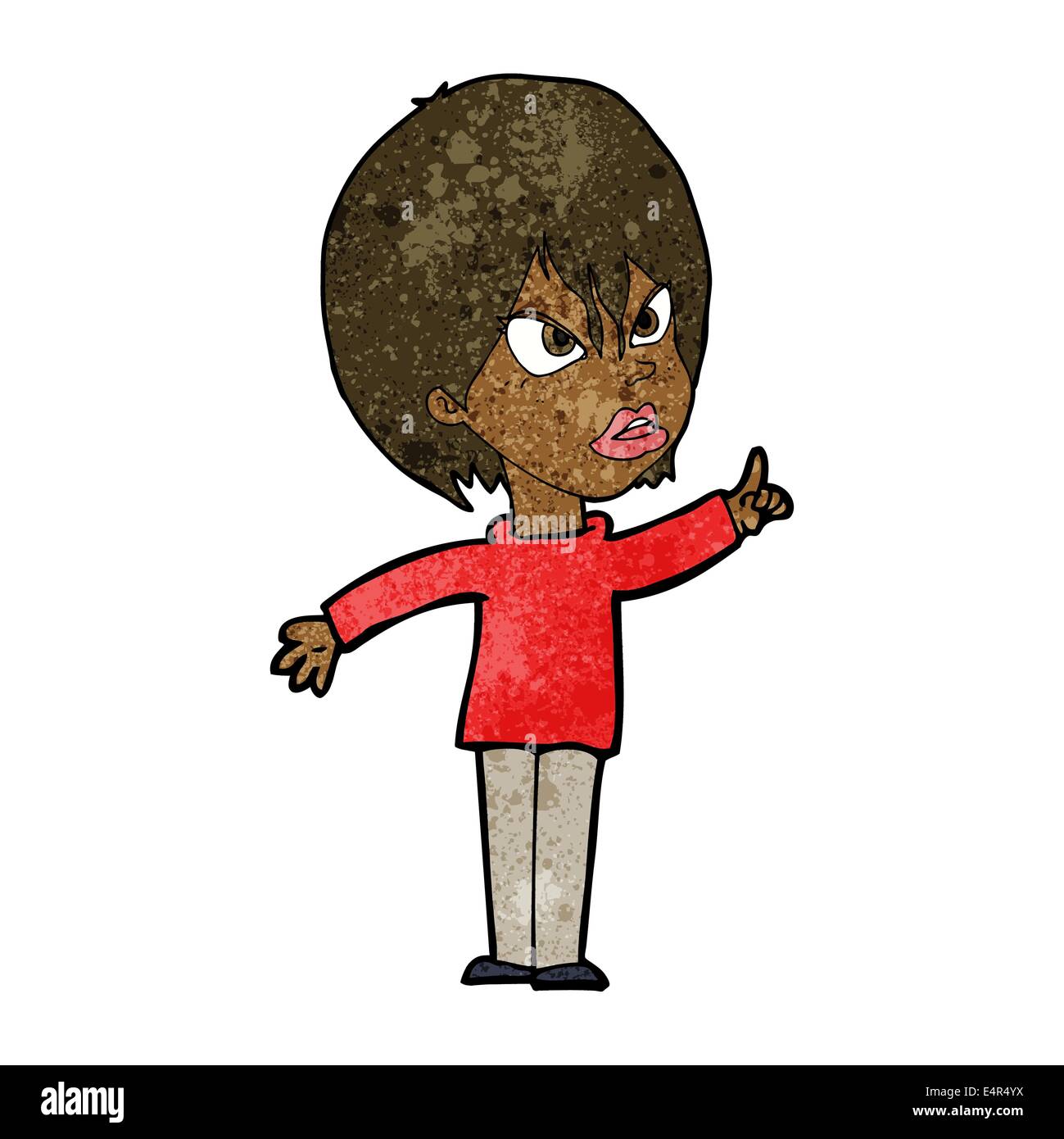 Cartoon woman arguing Stock Vector Images - Alamy