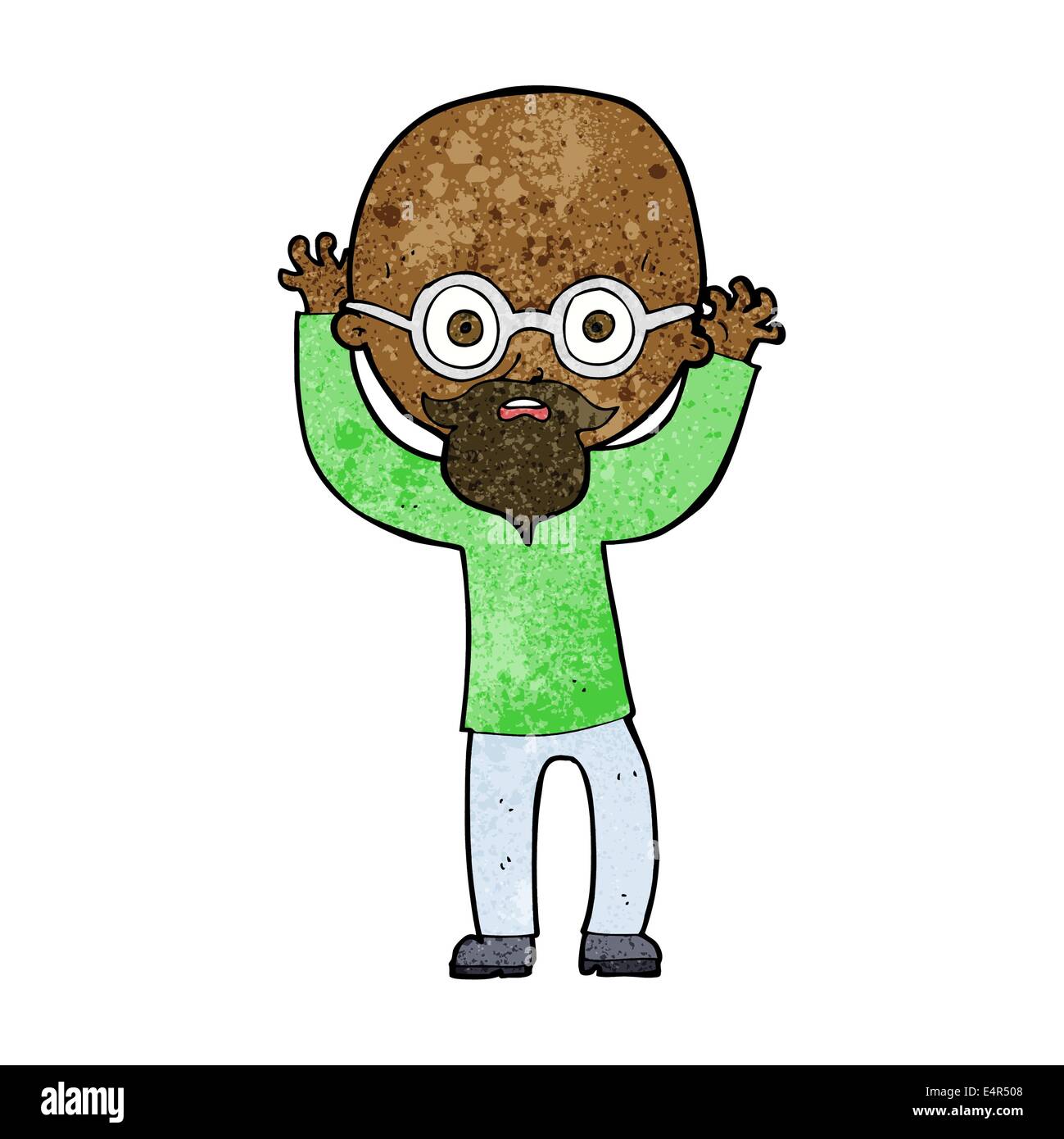 Cartoon Stressed Bald Man High Resolution Stock Photography and Images ...