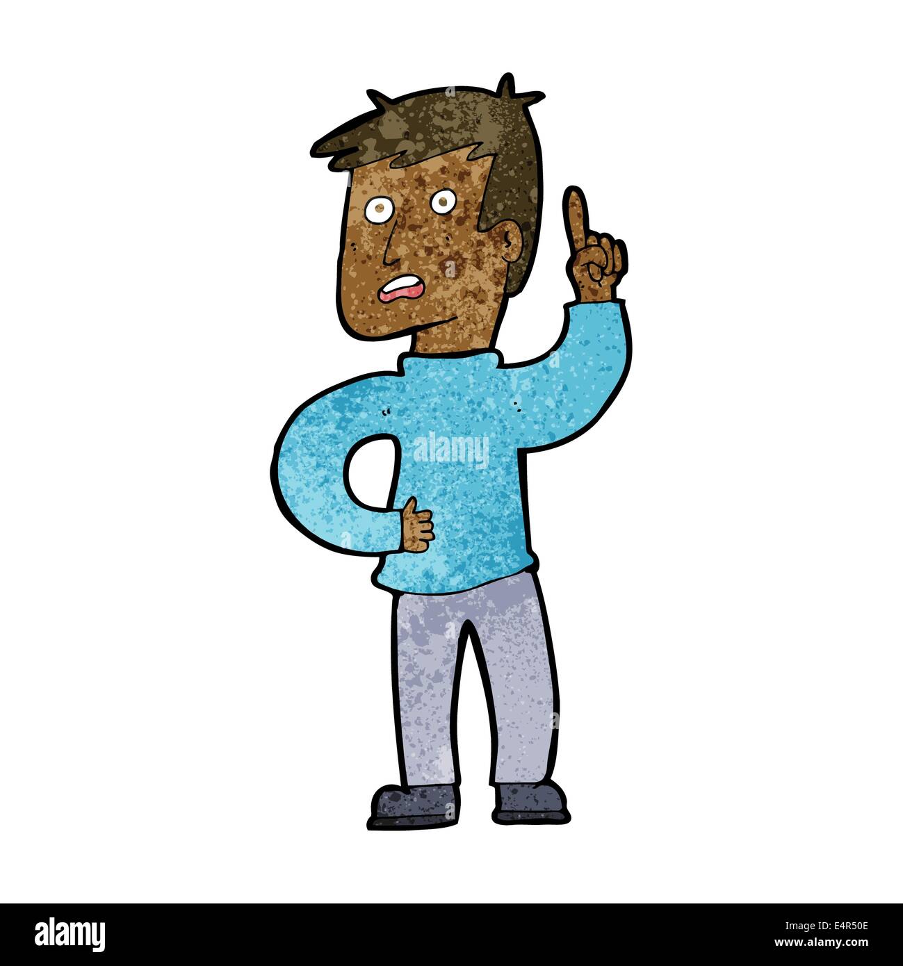 cartoon boy with idea Stock Vector Image & Art - Alamy