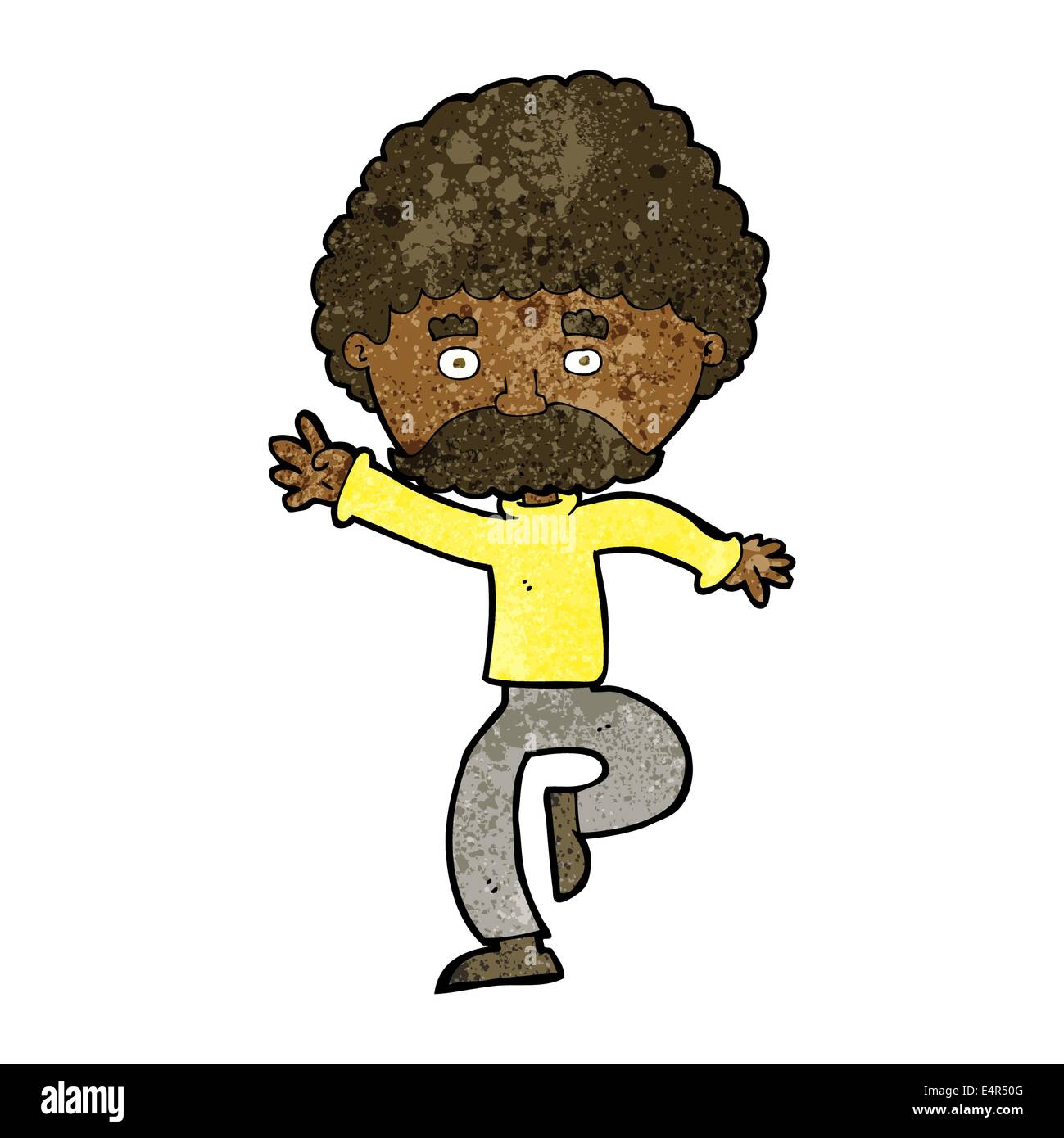 Cartoon dancing man mustache hi-res stock photography and images - Alamy