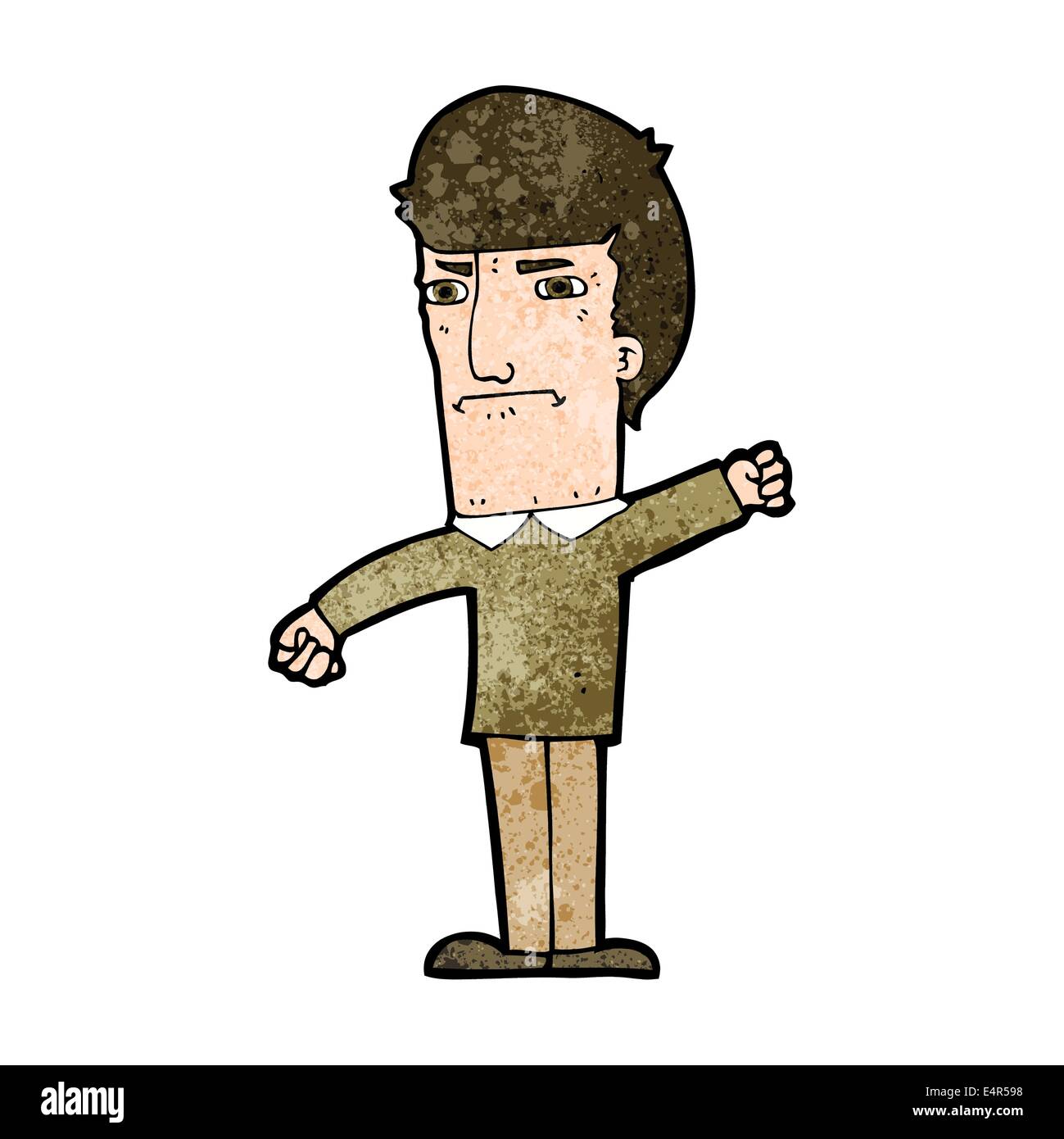 cartoon angry man Stock Vector Image & Art - Alamy