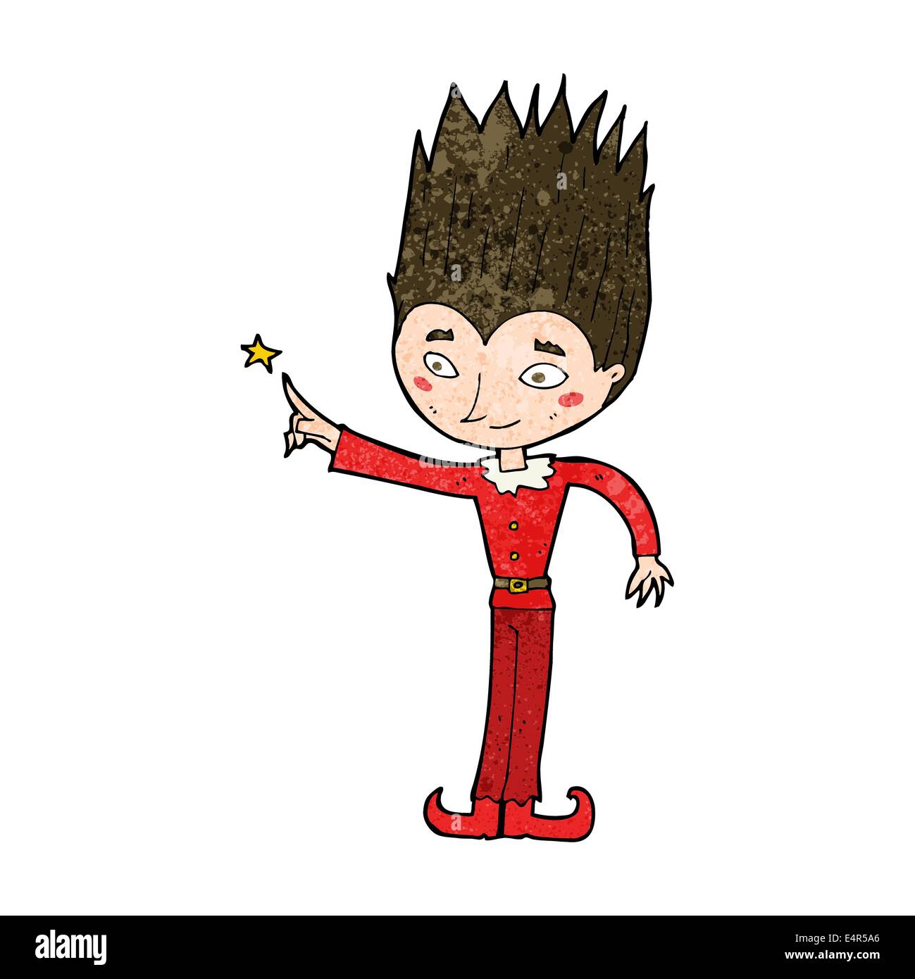 cartoon magic christmas elf Stock Vector Image & Art - Alamy
