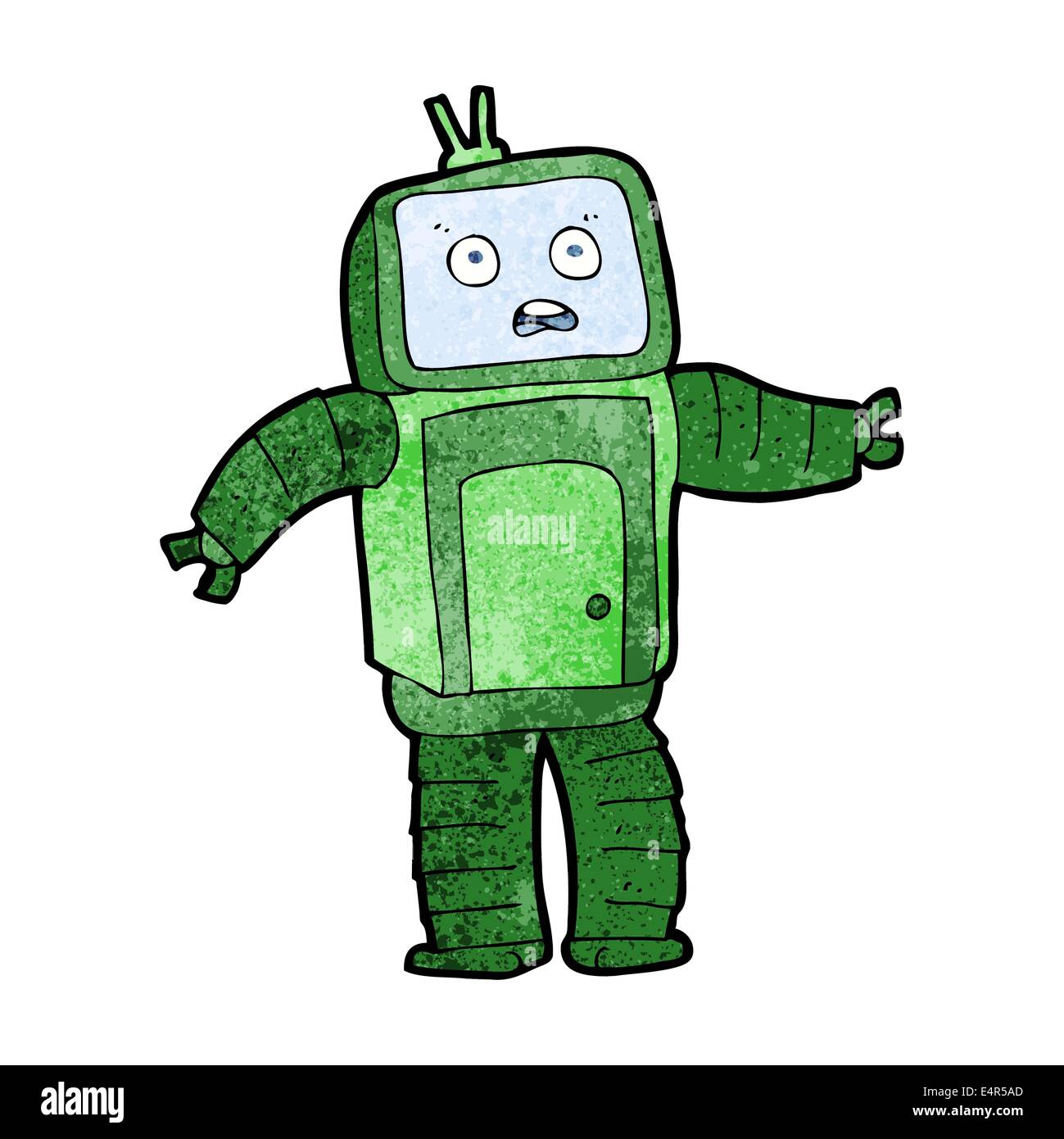 cartoon funny robot Stock Vector Image & Art - Alamy