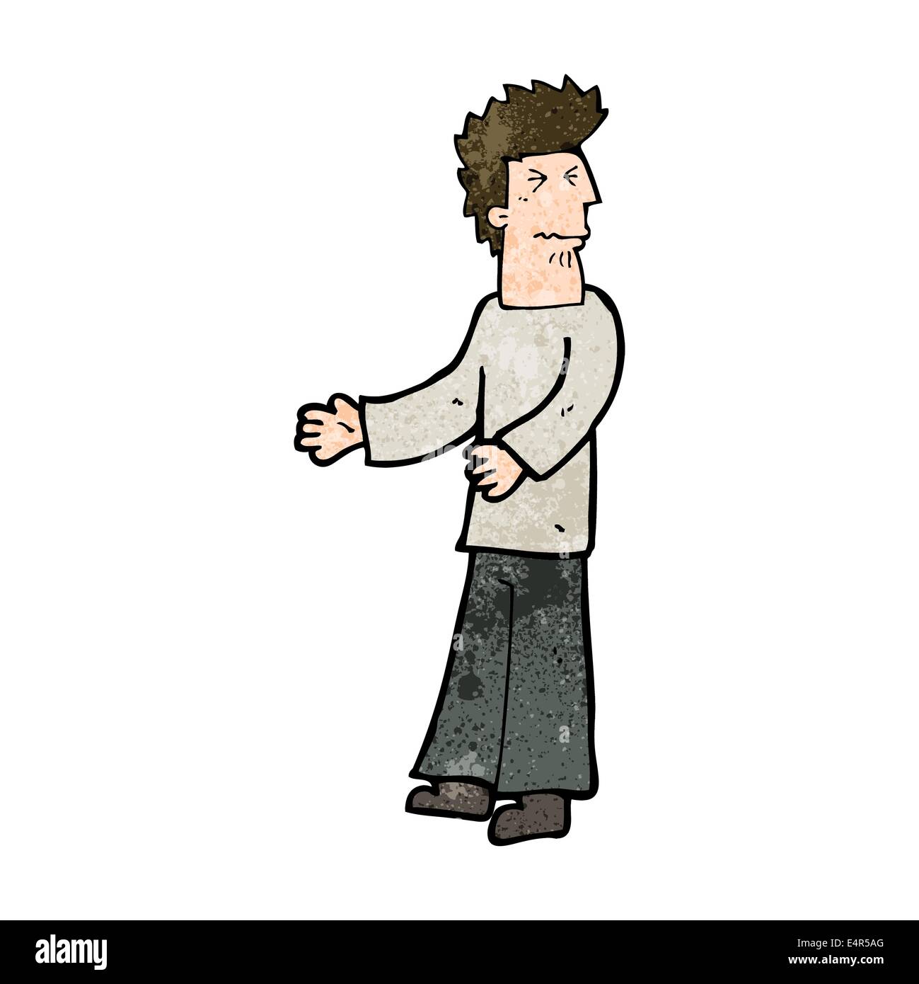 cartoon disgusted man Stock Vector Image & Art - Alamy