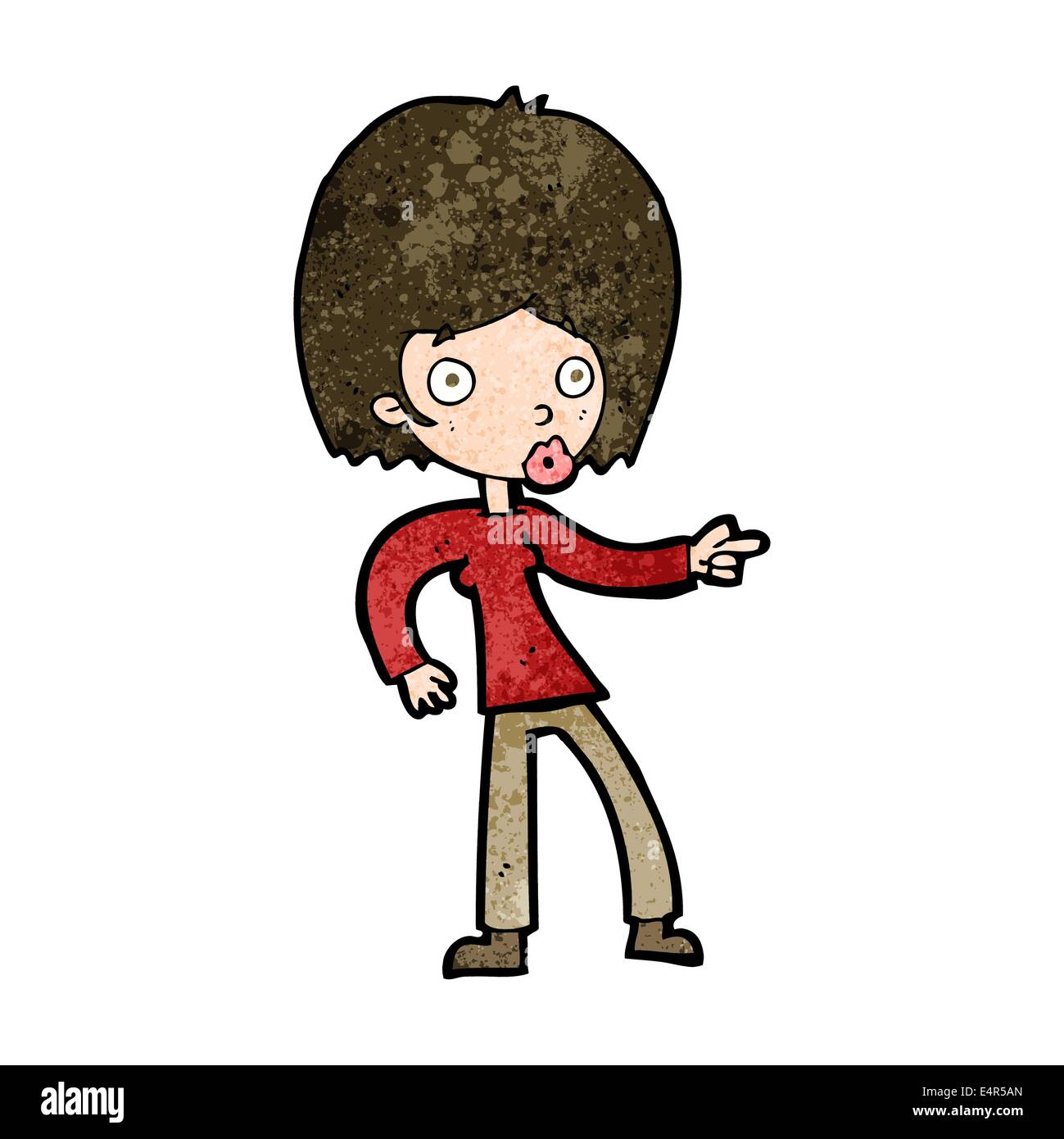 cartoon woman pointing Stock Vector Image & Art - Alamy