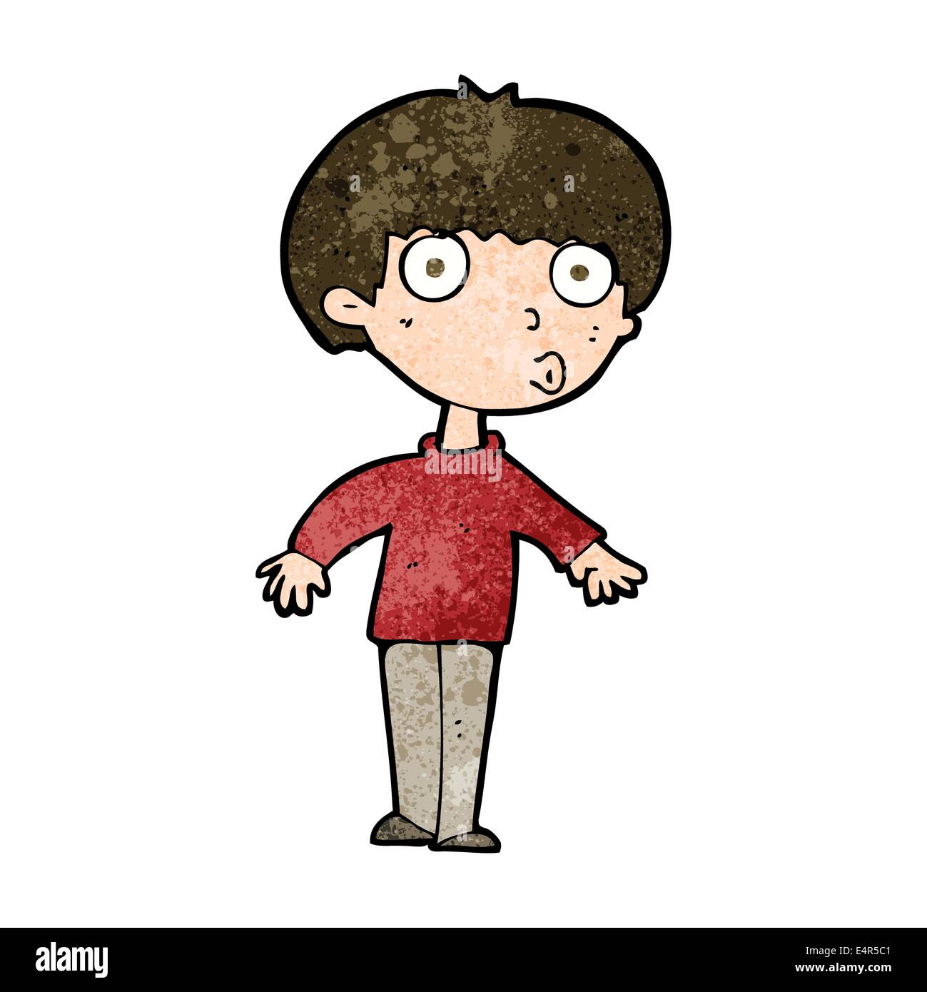 cartoon surprised boy Stock Vector Image & Art - Alamy