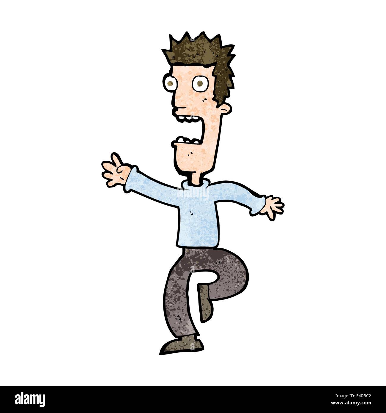 cartoon shrieking man Stock Vector Image & Art - Alamy