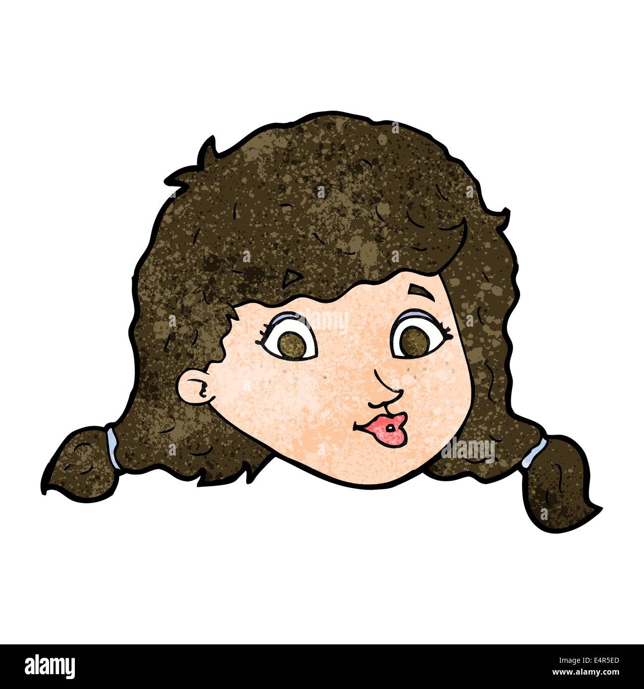 cartoon pretty female;face Stock Vector Image & Art - Alamy