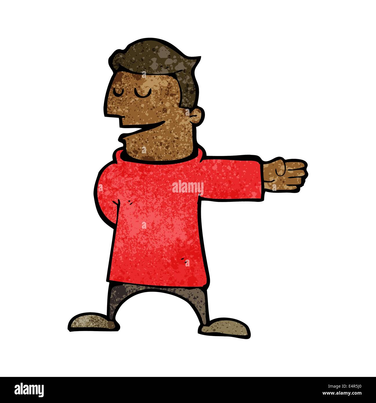 Cartoon man gesturing direction hi-res stock photography and images - Alamy