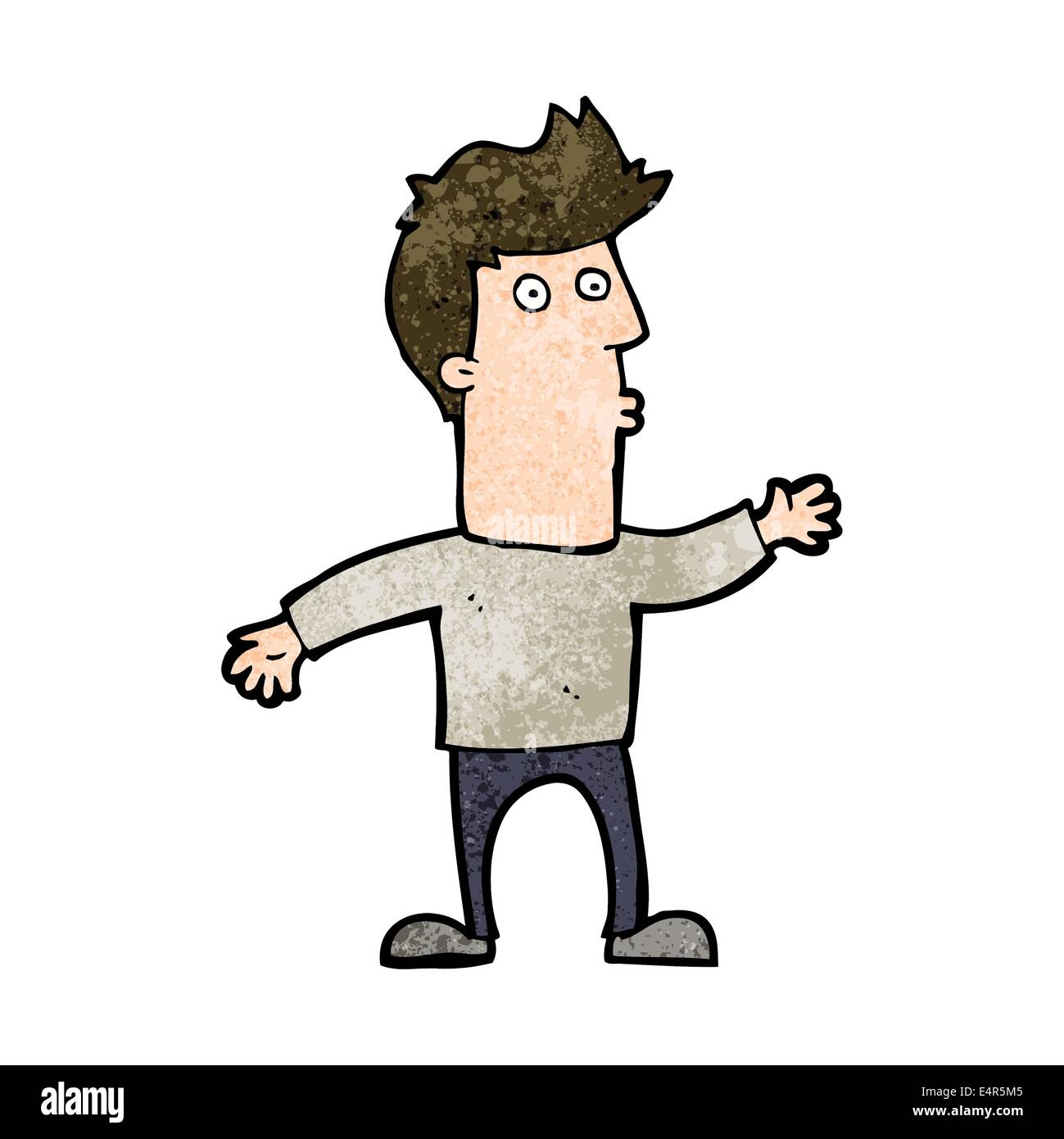 cartoon surprised man Stock Vector Image & Art - Alamy