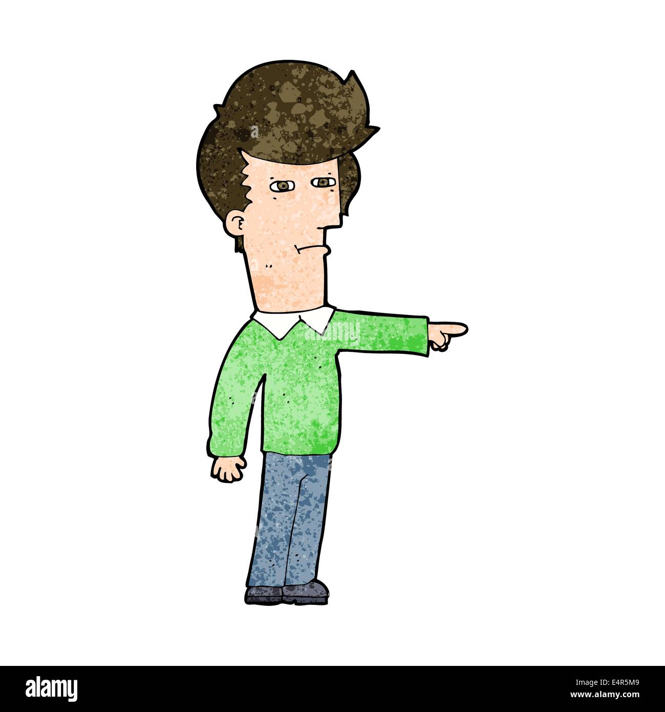 cartoon man blaming Stock Vector Image & Art - Alamy