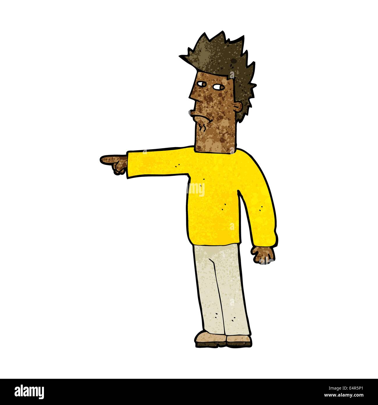 cartoon man pointing Stock Vector Image & Art - Alamy