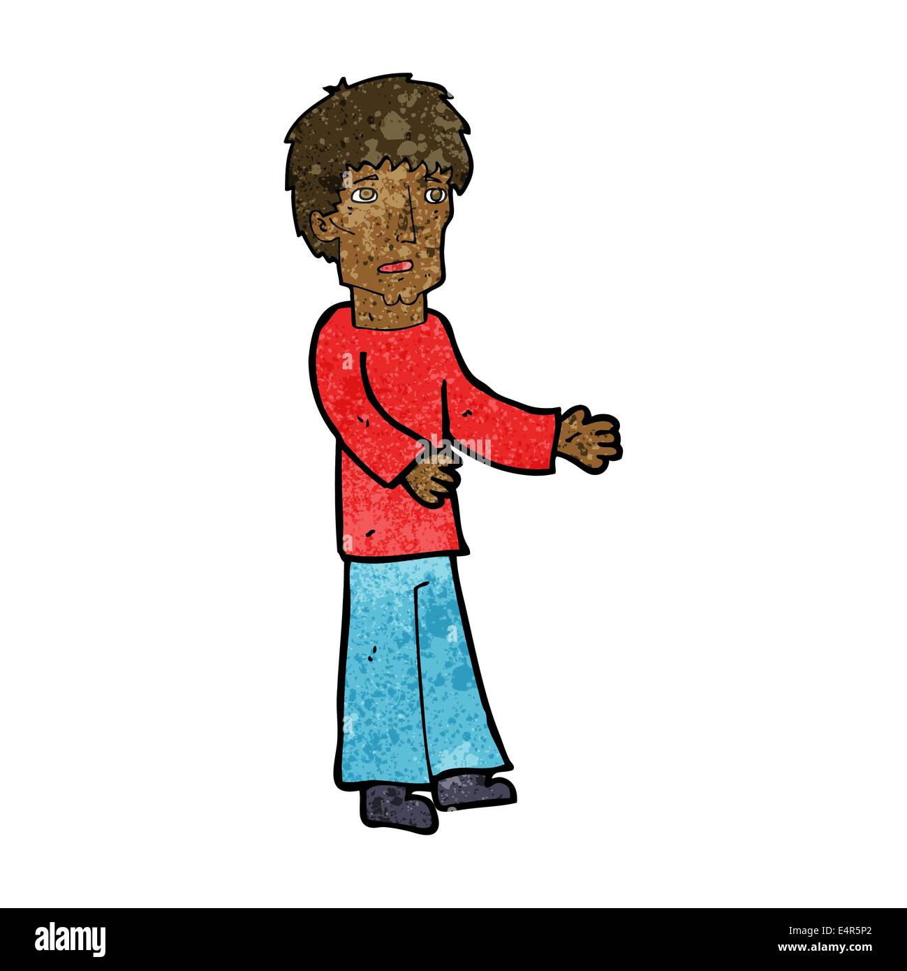 cartoon man explaining Stock Vector Image & Art - Alamy