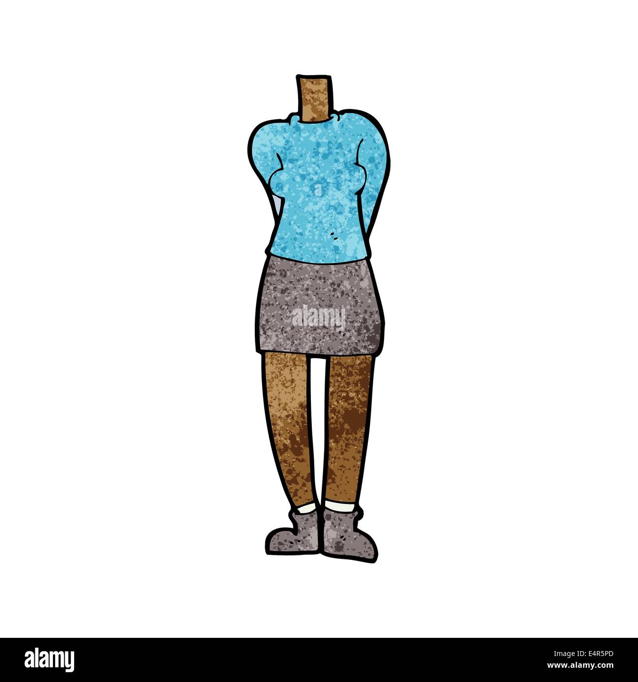 cartoon female body (mix and match cartoons or add own photos Stock ...