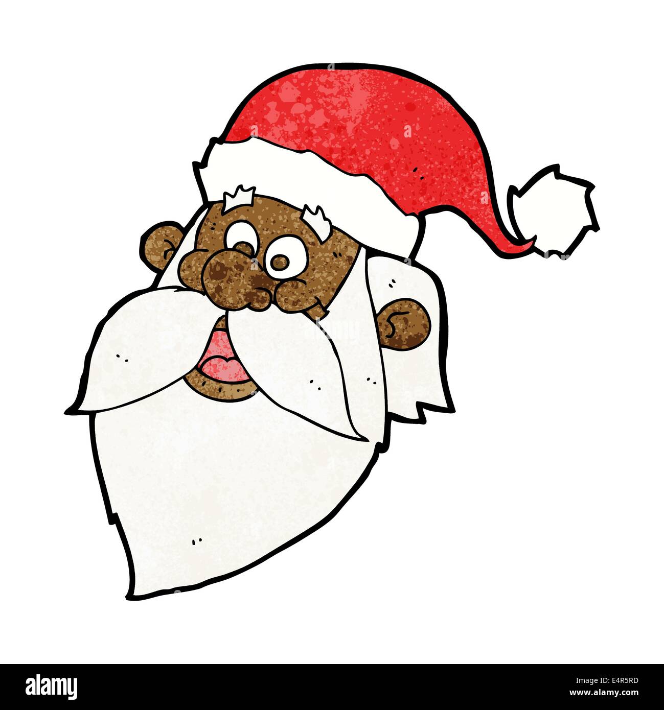 cartoon jolly santa claus face Stock Vector Image & Art - Alamy