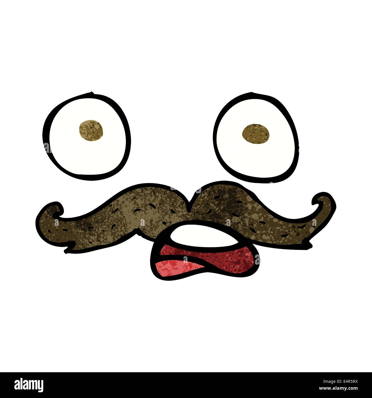 cartoon mustache face Stock Vector Image & Art - Alamy