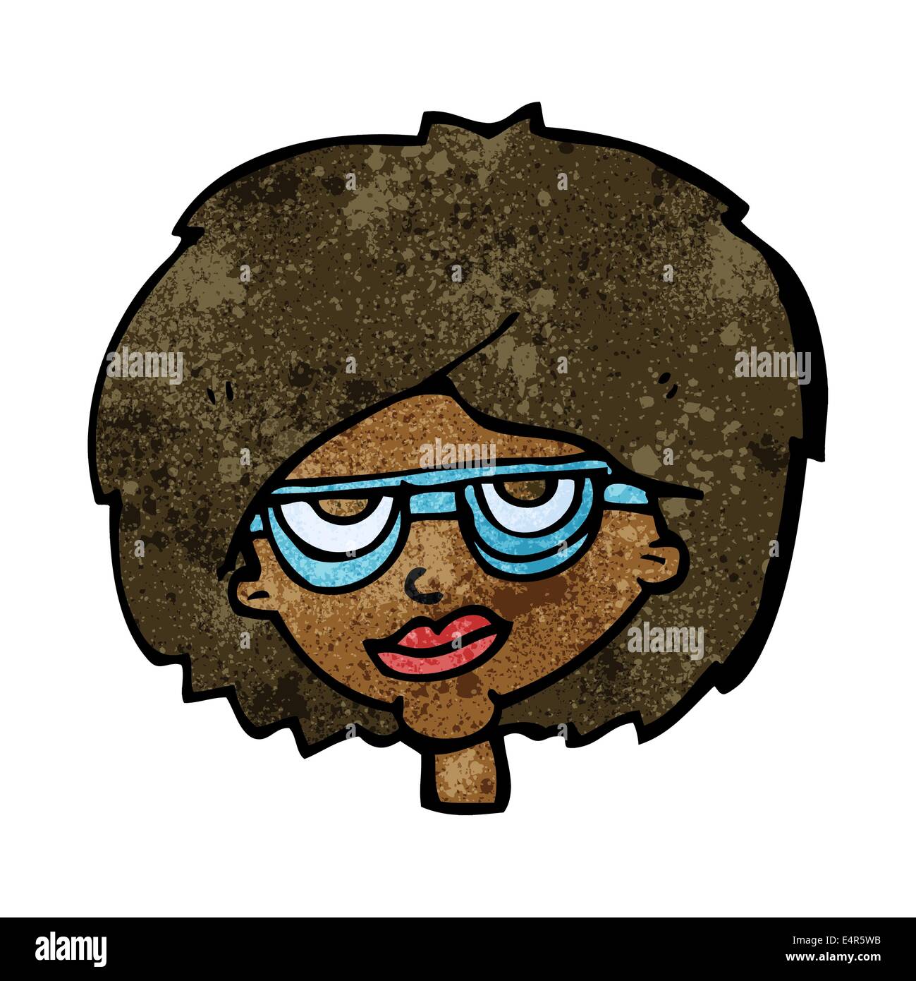 cartoon woman wearing spectacles Stock Vector Image & Art - Alamy