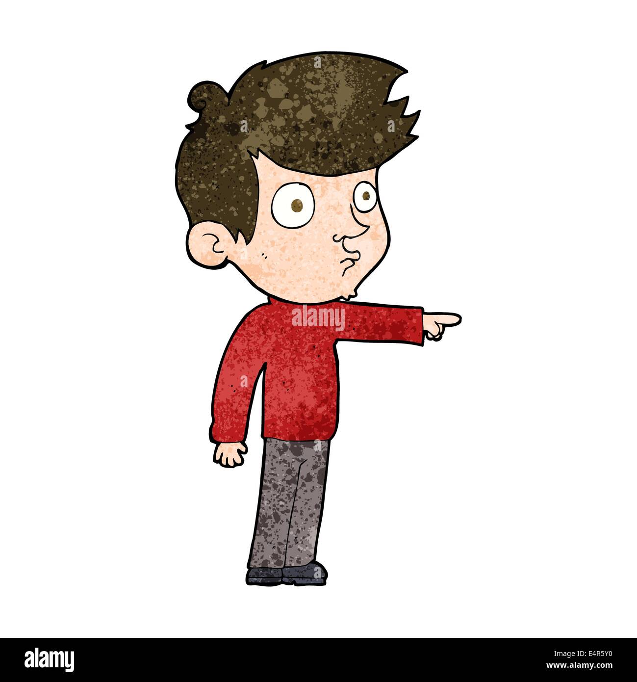 cartoon pointing boy Stock Vector Image & Art - Alamy