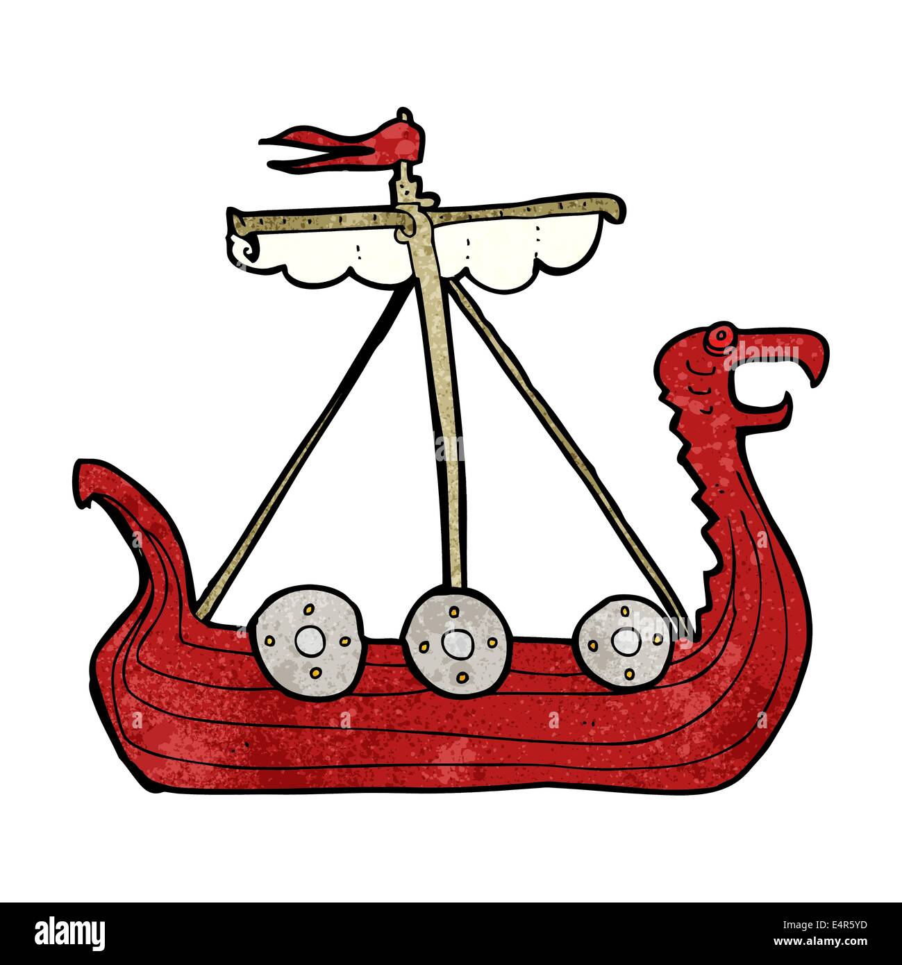 cartoon viking ship Stock Vector Image & Art - Alamy