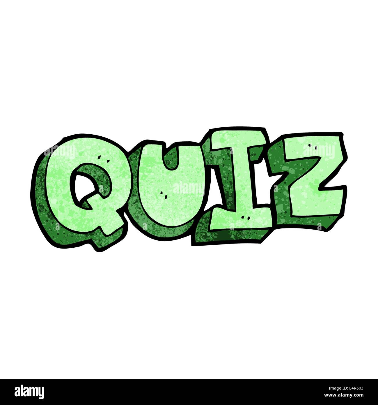cartoon quiz sign Stock Vector Image & Art - Alamy