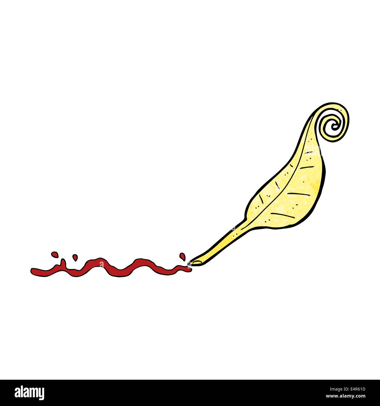 cartoon feather quill Stock Vector Image & Art - Alamy