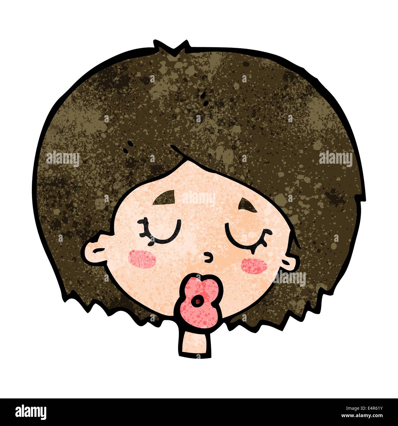 cartoon woman with eyes closed Stock Vector Image & Art - Alamy