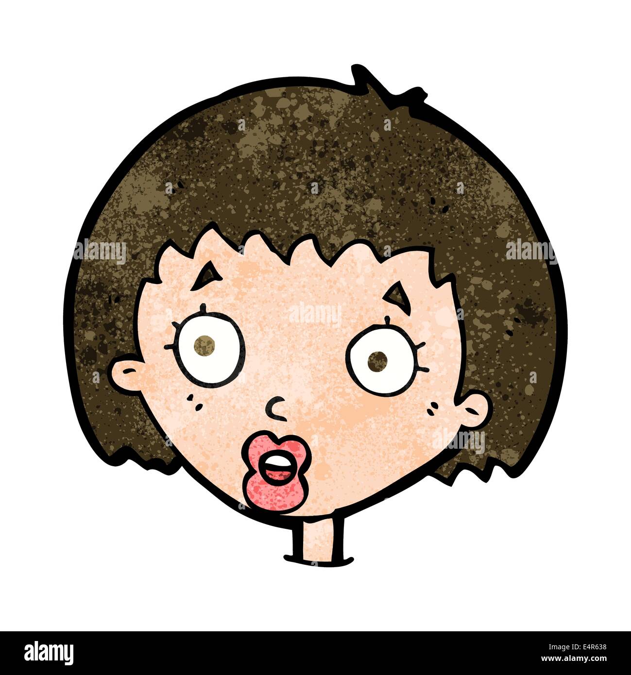 cartoon surprised female face Stock Vector Image & Art - Alamy