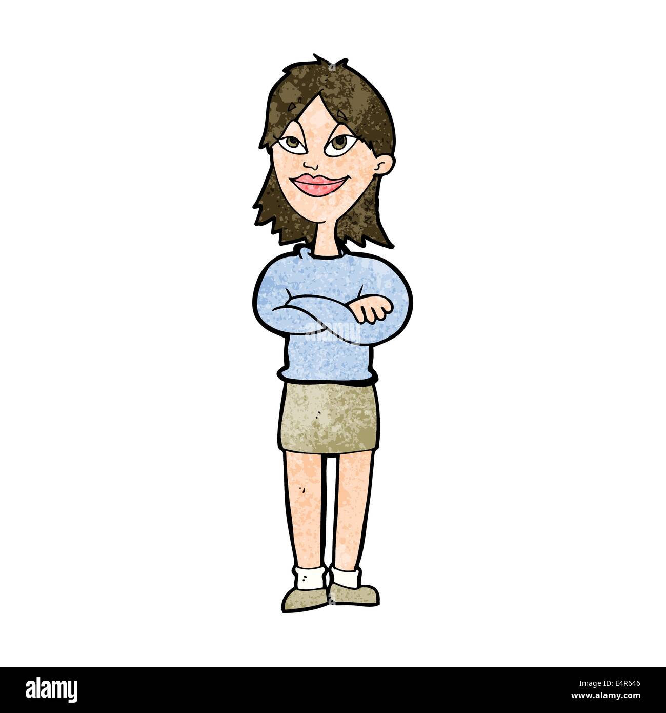 cartoon proud woman Stock Vector Image & Art - Alamy