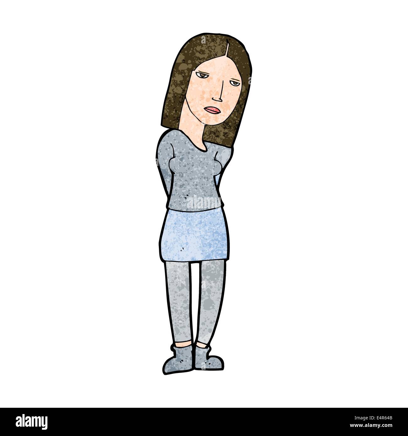 cartoon woman waiting Stock Vector Image & Art - Alamy