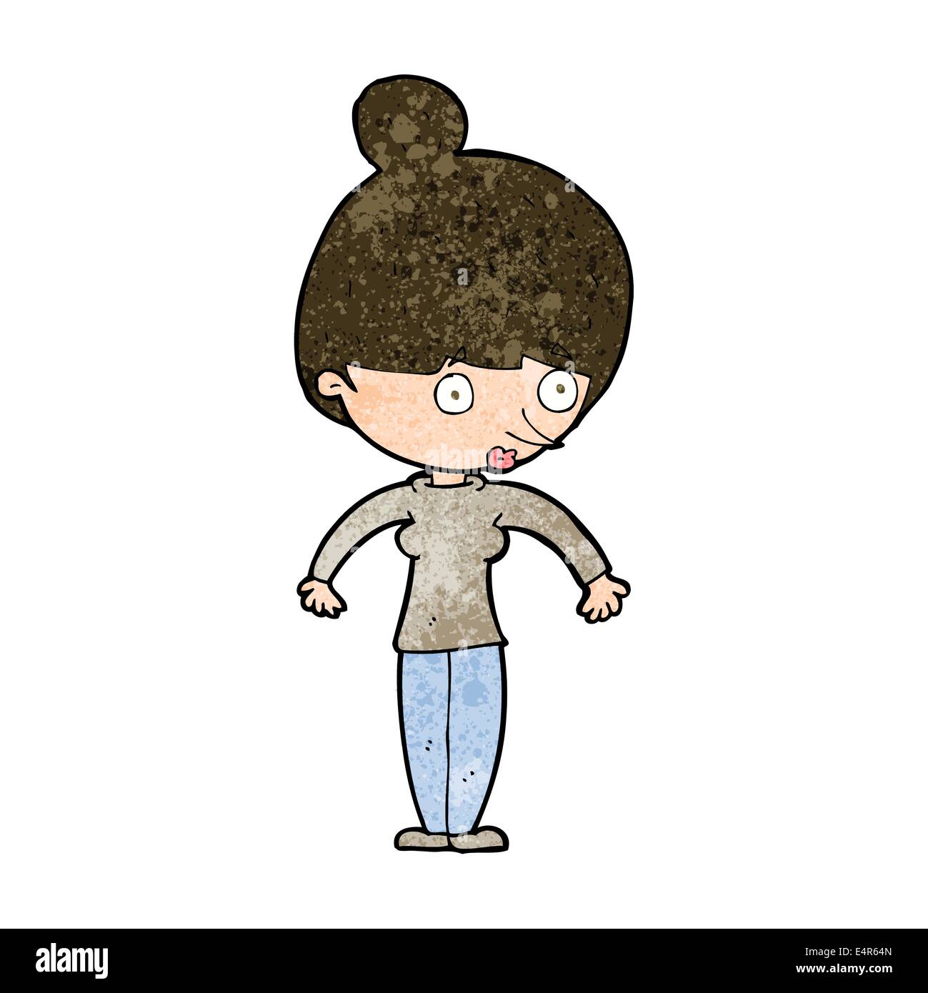cartoon woman staring Stock Vector Image & Art - Alamy