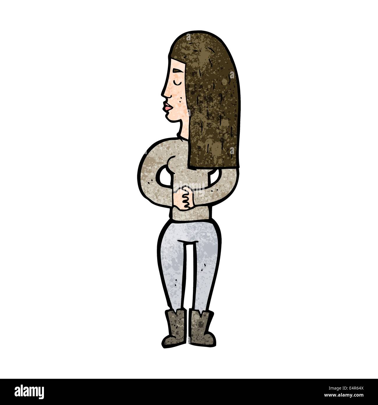 cartoon woman ignoring Stock Vector Image & Art - Alamy