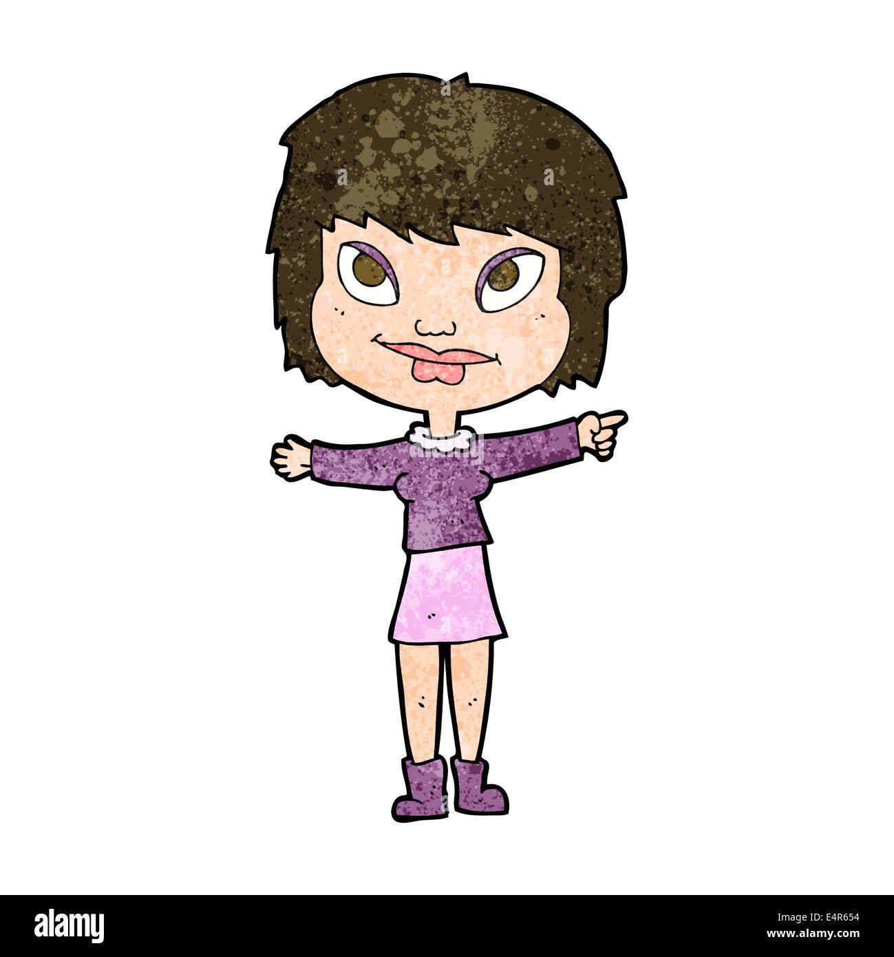 cartoon woman pointing Stock Vector Image & Art - Alamy