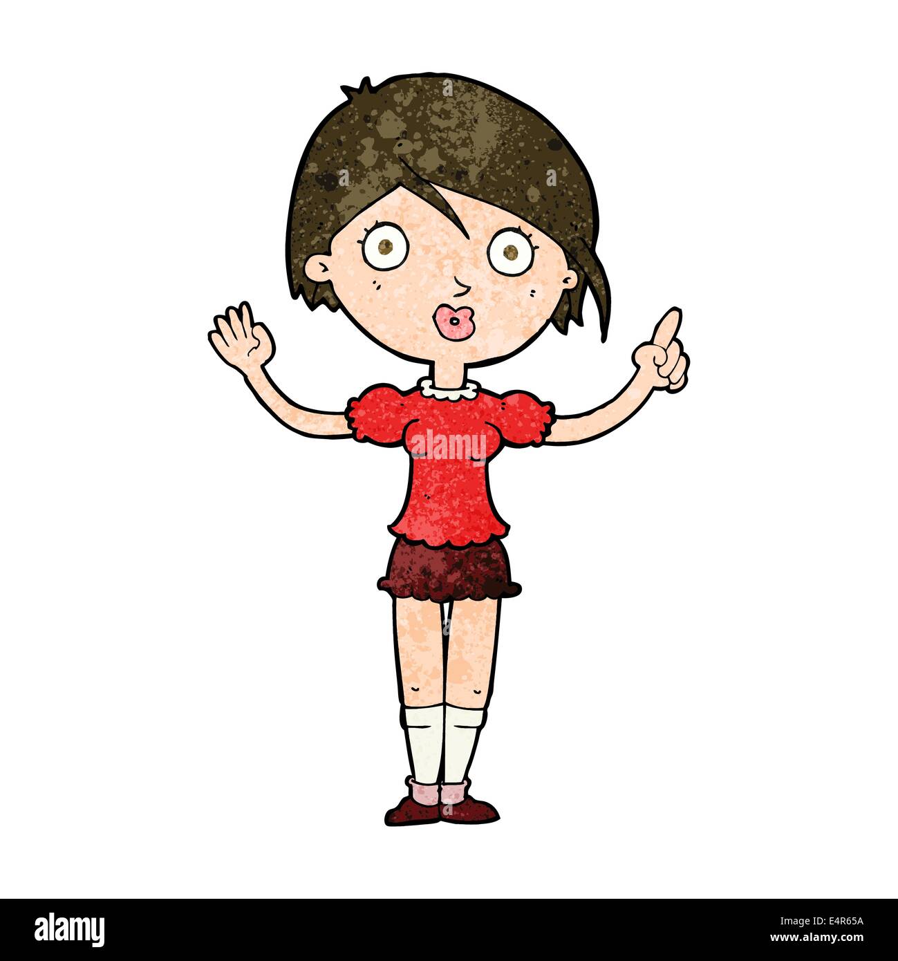 cartoon girl asking question Stock Vector Image & Art - Alamy