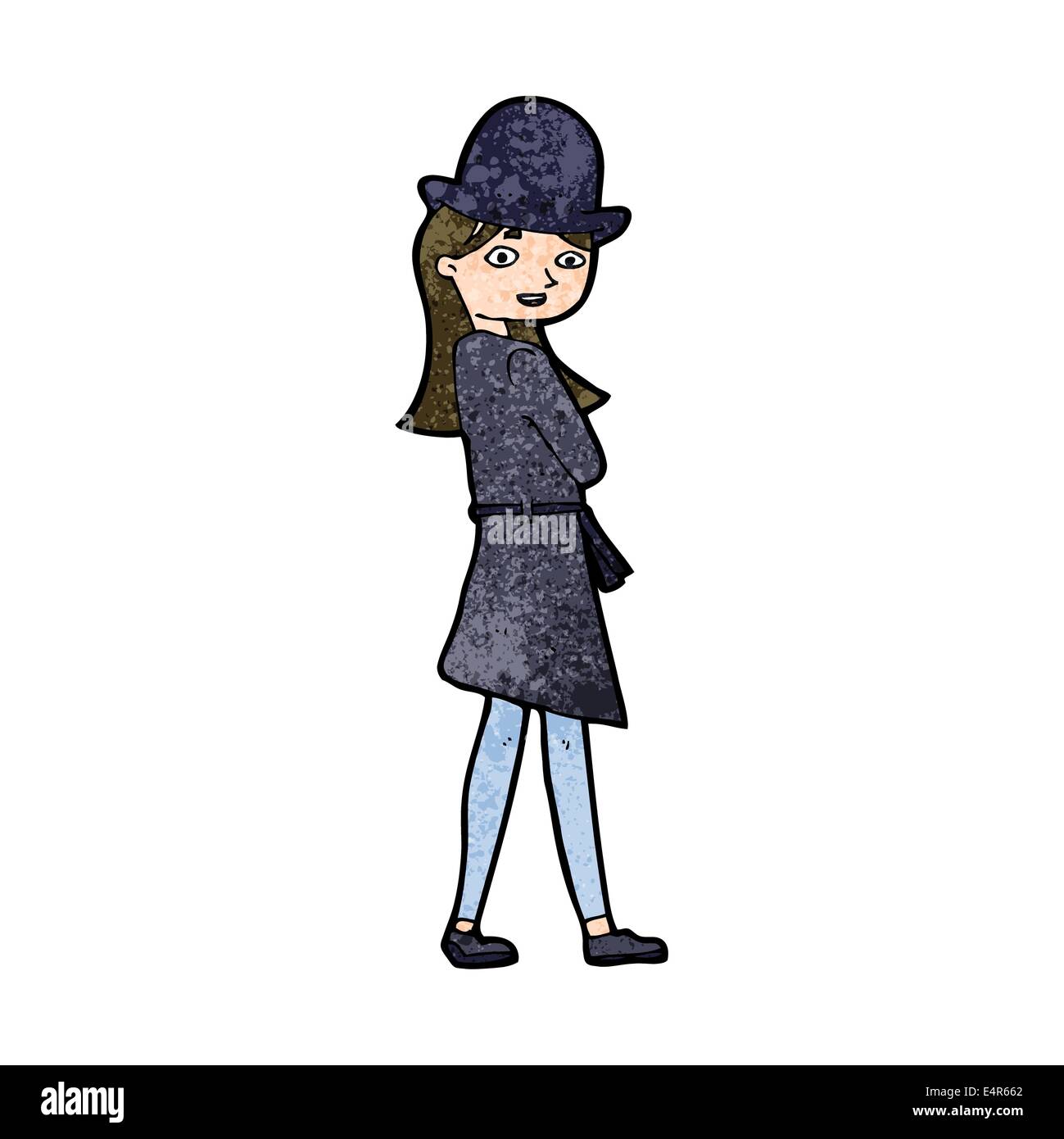 Female spy coat Cut Out Stock Images & Pictures - Alamy