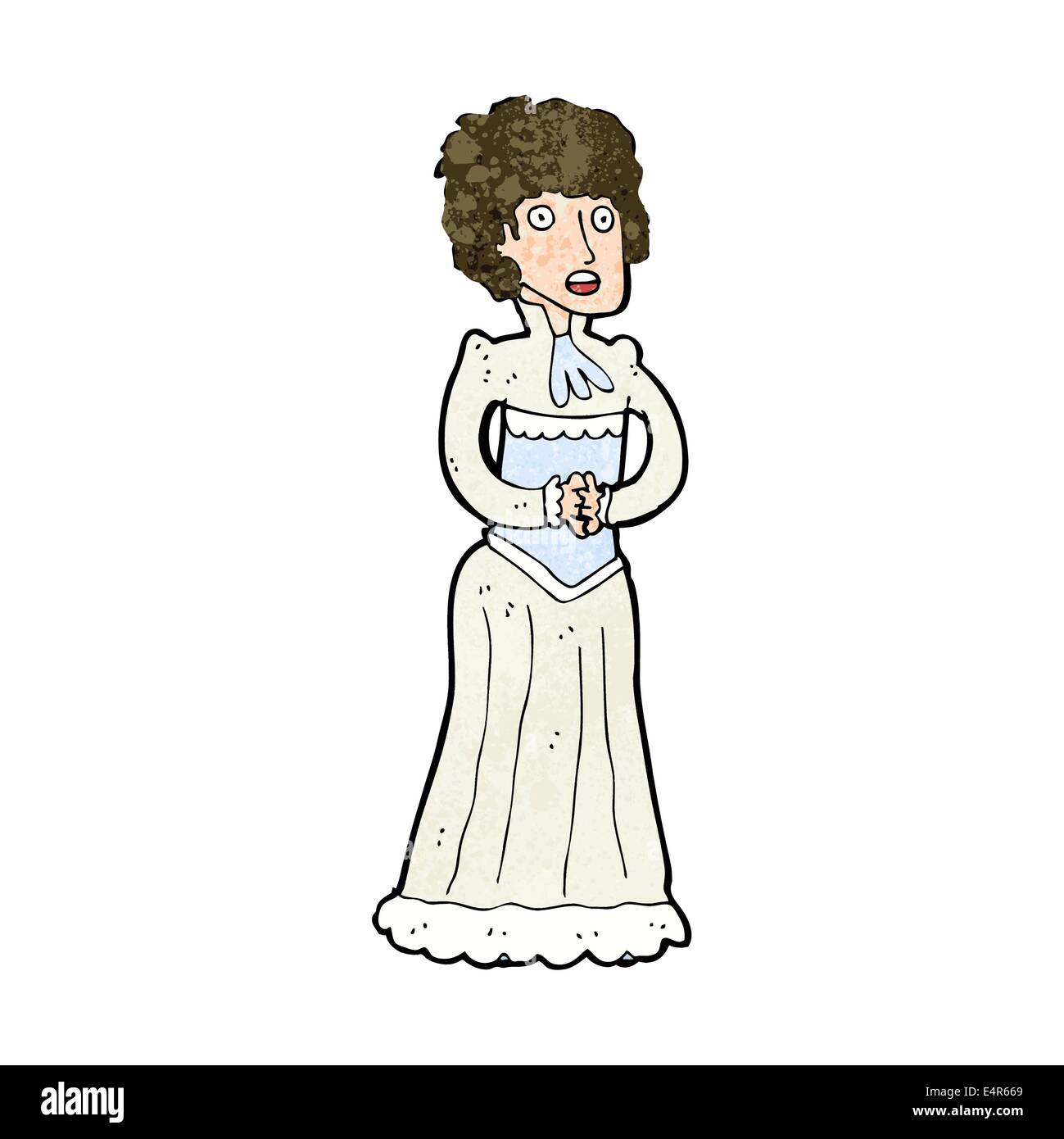 cartoon shocked victorian woman Stock Vector Image & Art - Alamy