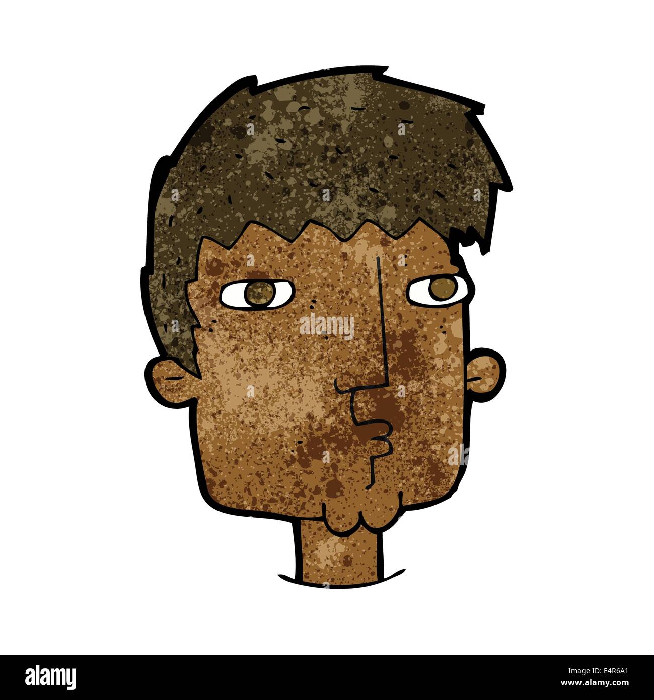 cartoon curious man Stock Vector Image & Art - Alamy