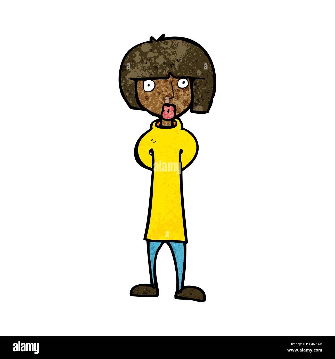 cartoon curious woman Stock Vector Image & Art - Alamy