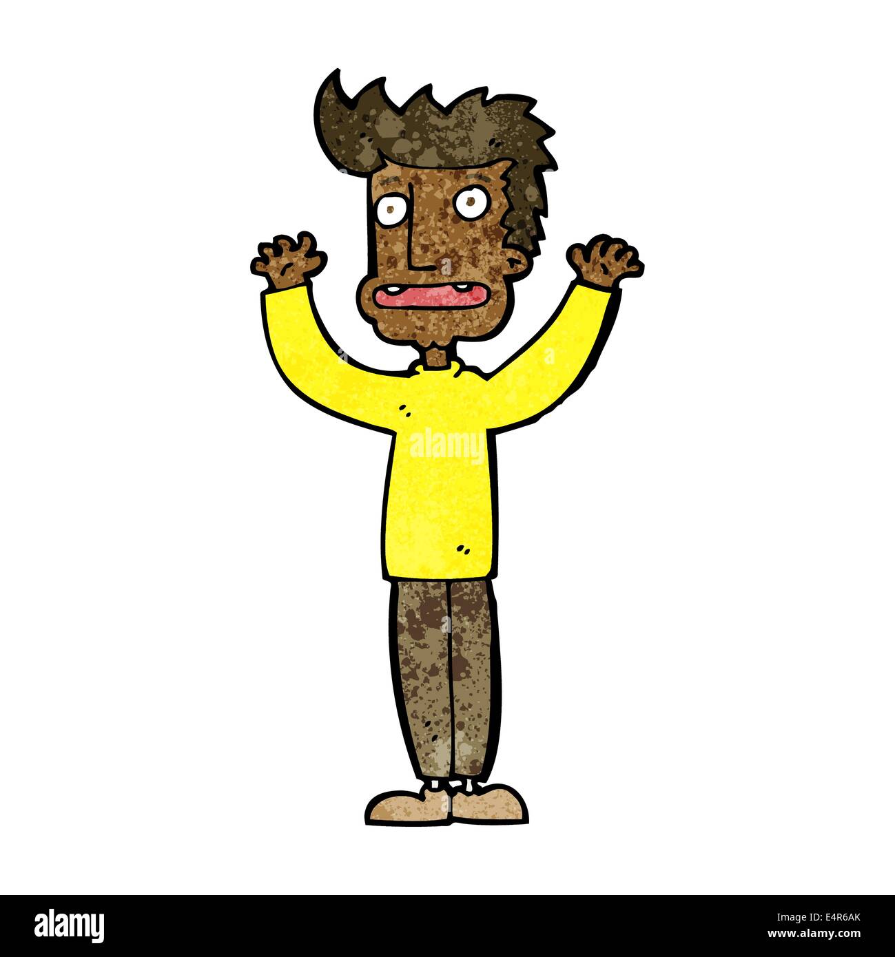 cartoon stressed man Stock Vector Image & Art - Alamy