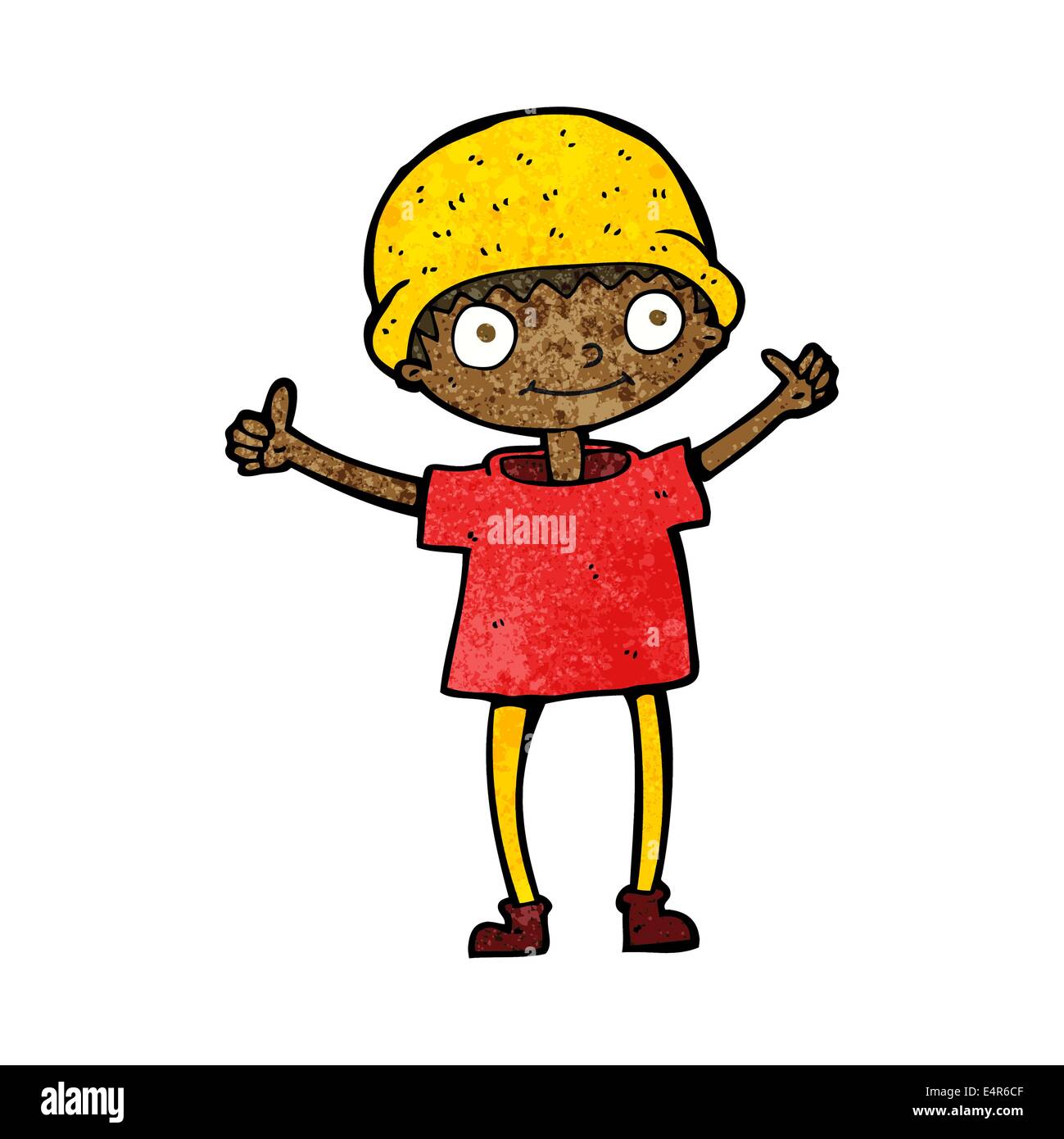 cartoon boy with positive attitude Stock Vector Image & Art - Alamy