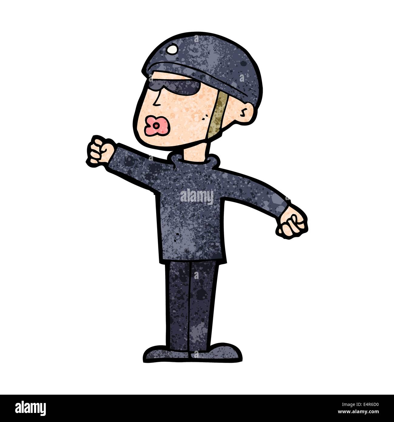 cartoon security guy Stock Vector Image & Art - Alamy