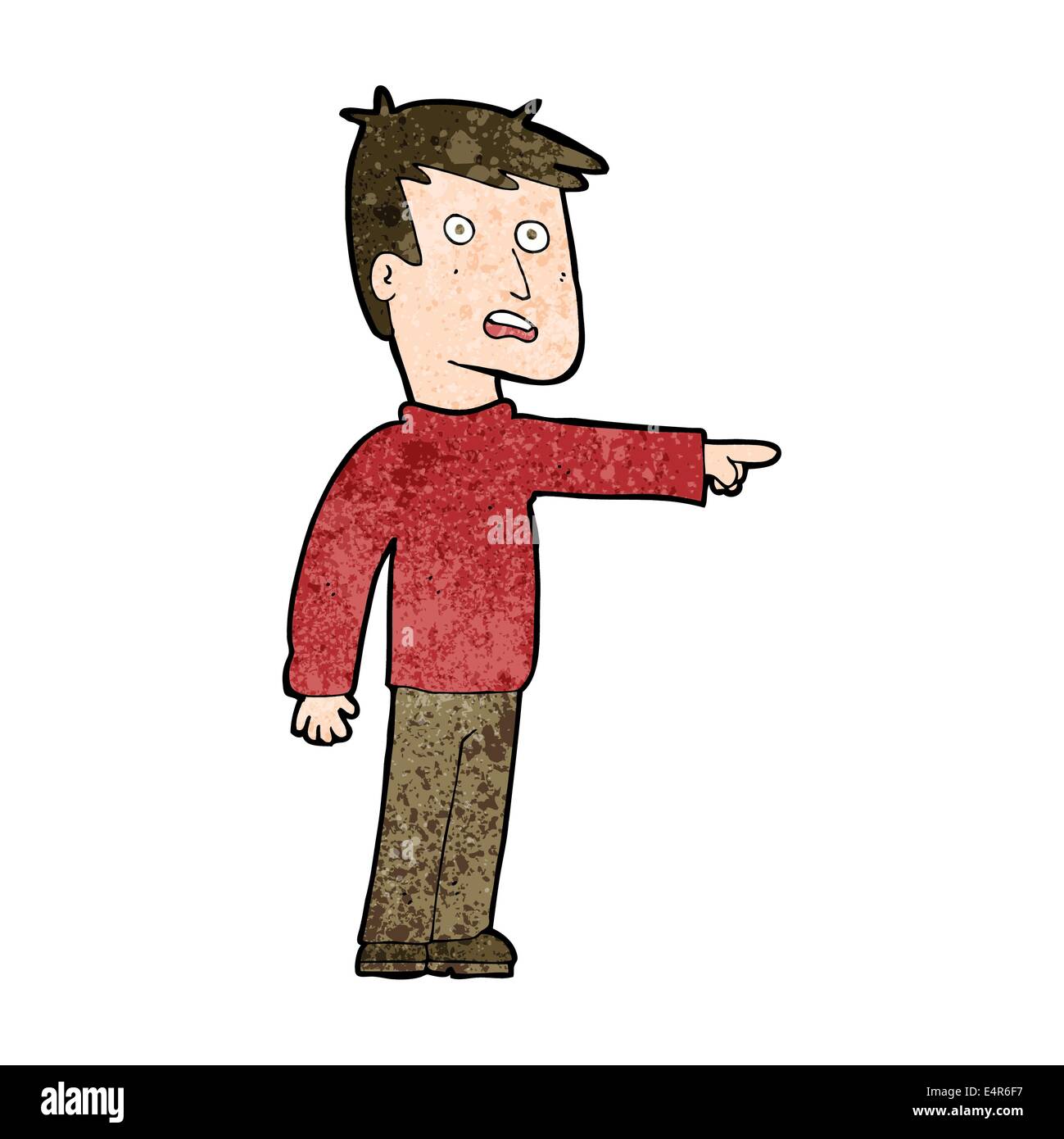 cartoon pointing man Stock Vector Image & Art - Alamy