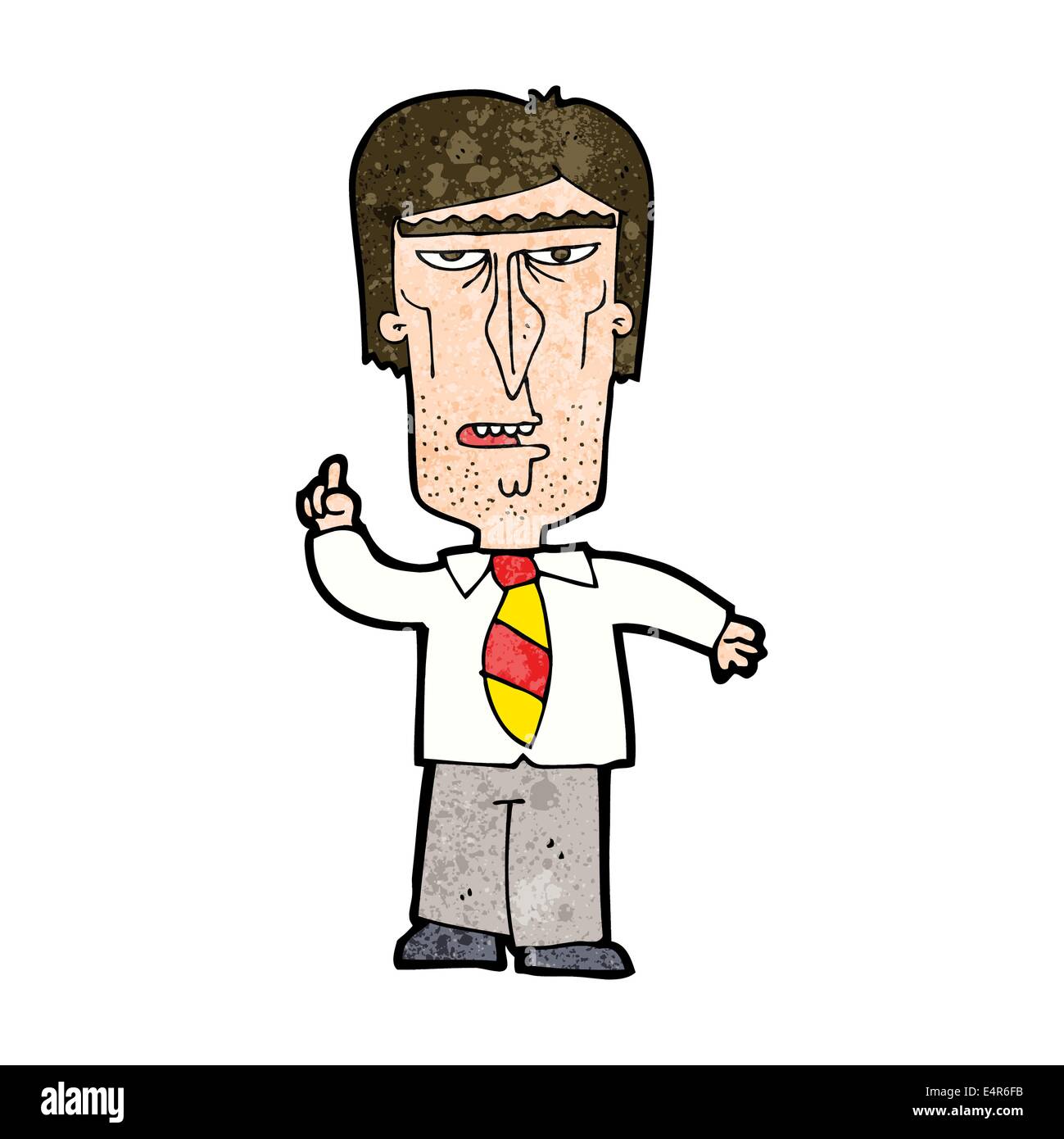 cartoon grumpy boss Stock Vector Image & Art - Alamy